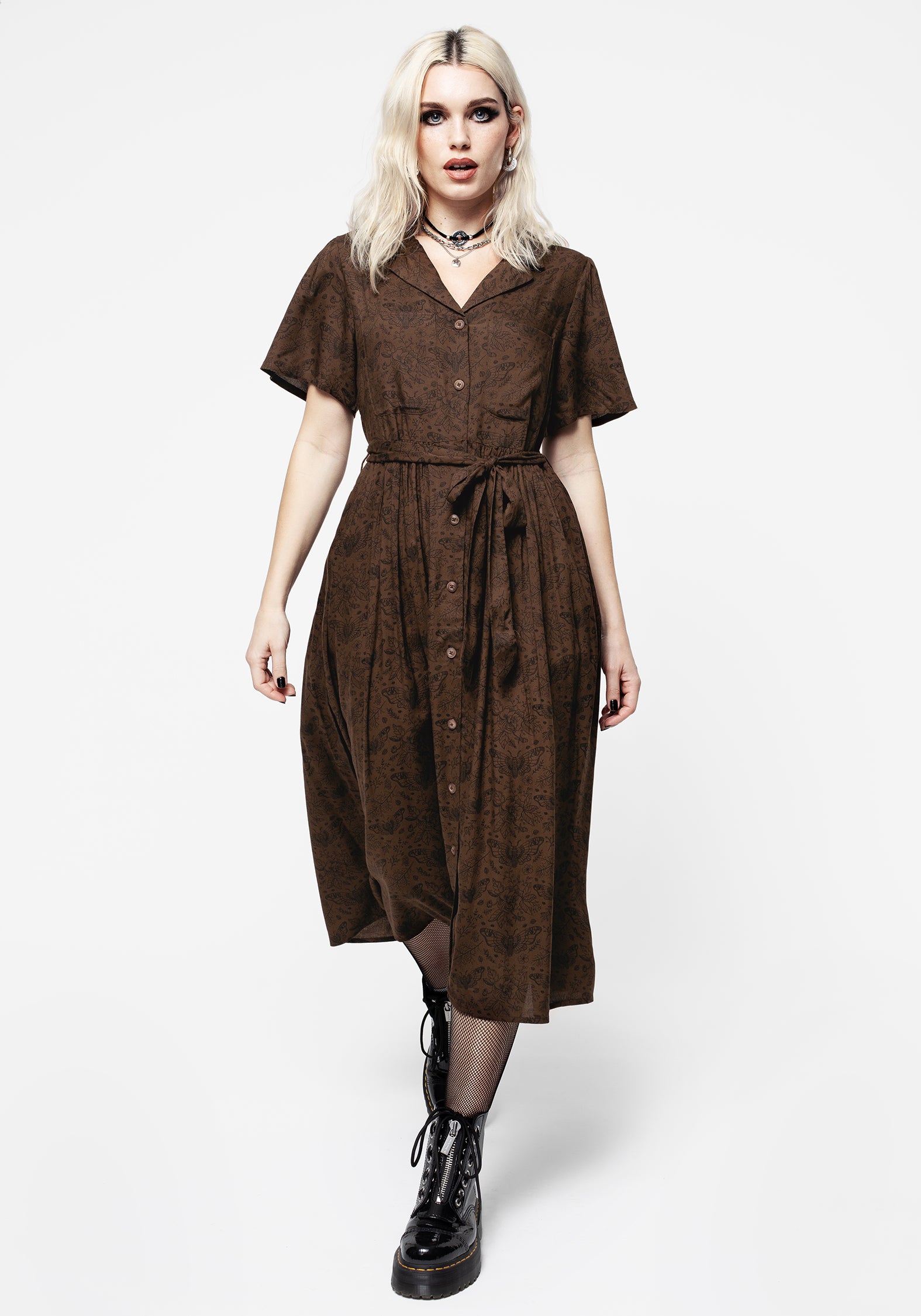 Disturbia | Rosamoth Midi Shirt Dress | Dresses