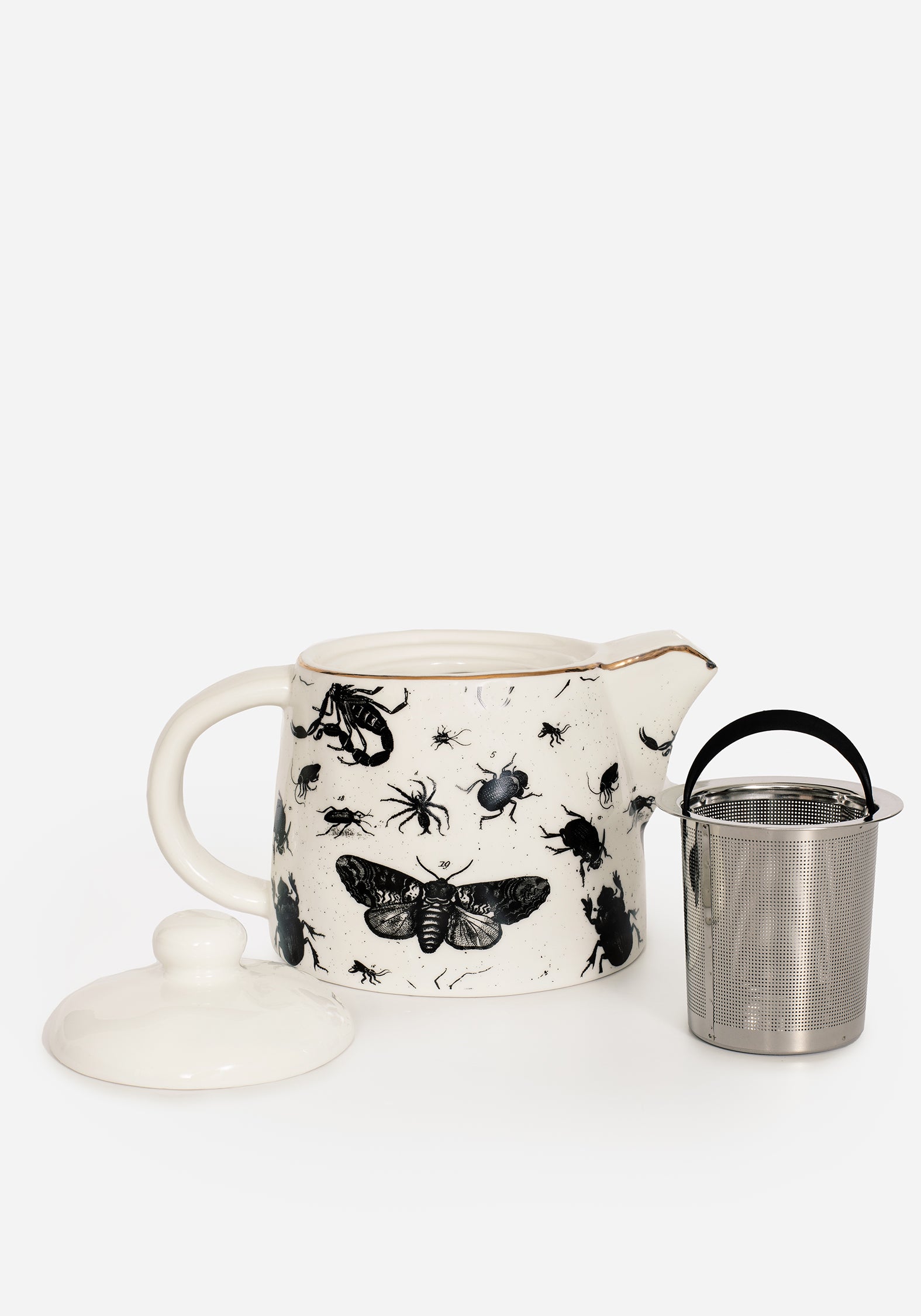 Disturbia | Parasite Bugs Print Teapot | Teapots