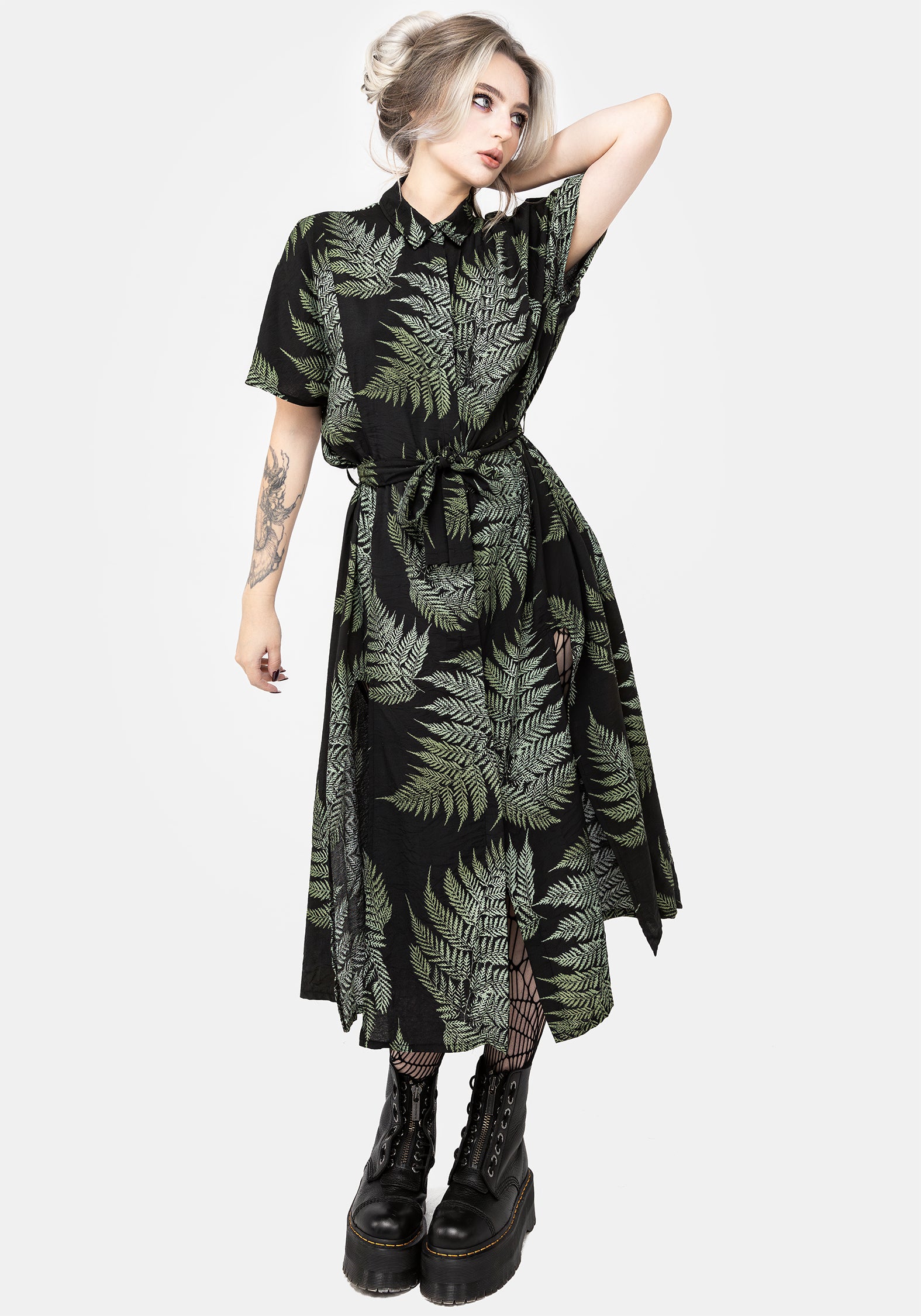 Disturbia | Fern Midi Shirt Dress | Dresses