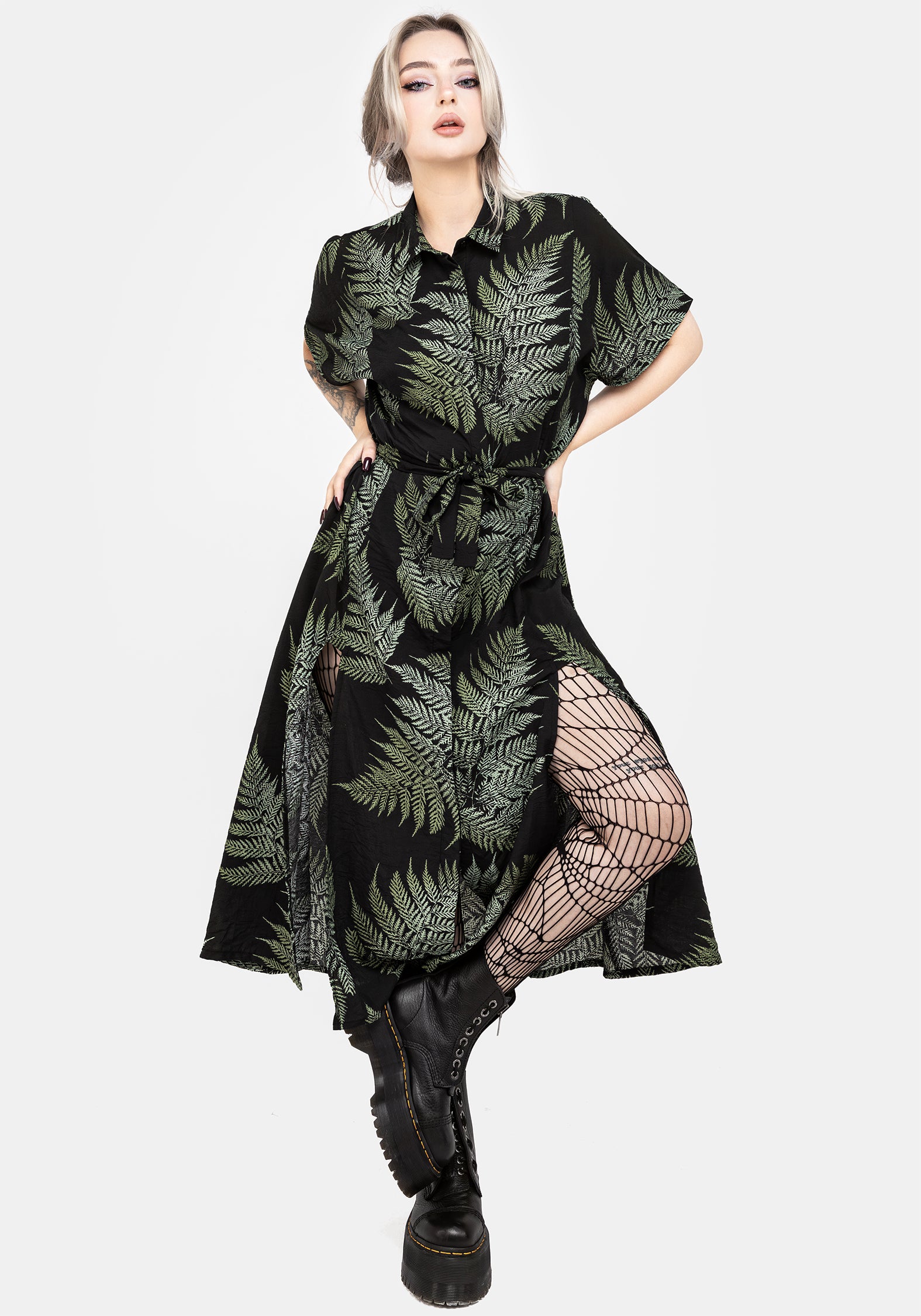 Disturbia | Fern Midi Shirt Dress | Dresses