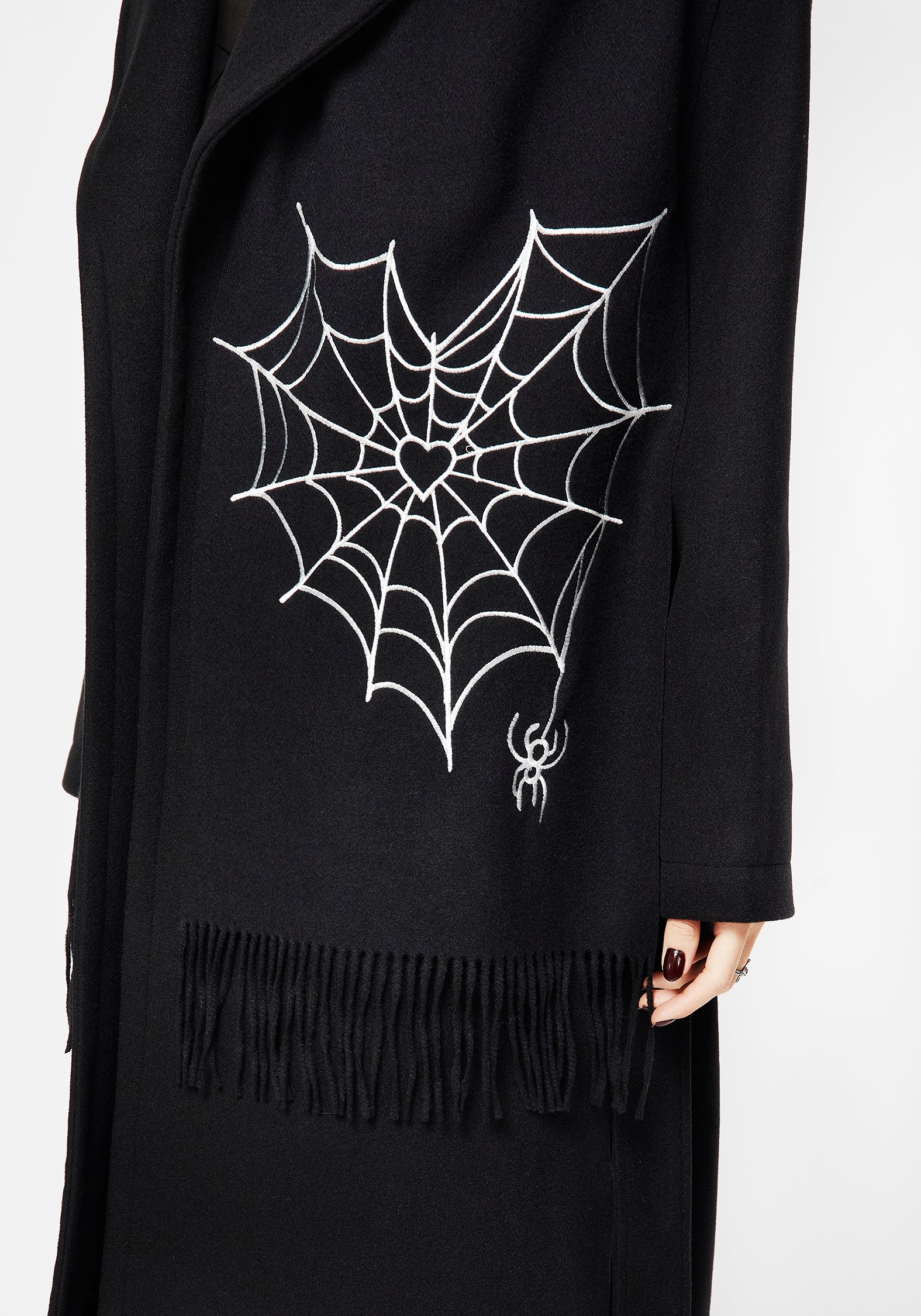 Disturbia | Catch Feelings Embroidered Scarf | Scarves