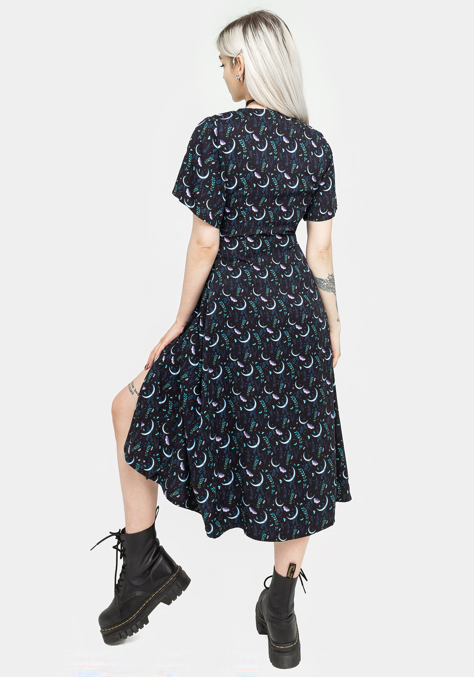 Disturbia | Diana Moon Moth Midi Dress | Dresses