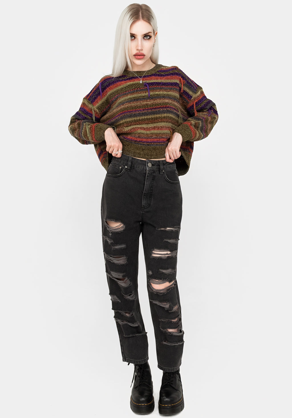 Disturbia Mortmoth Destroyed Mom Jeans Jeans Disturbia Mortmoth Destroyed Mom Jeans Jeans