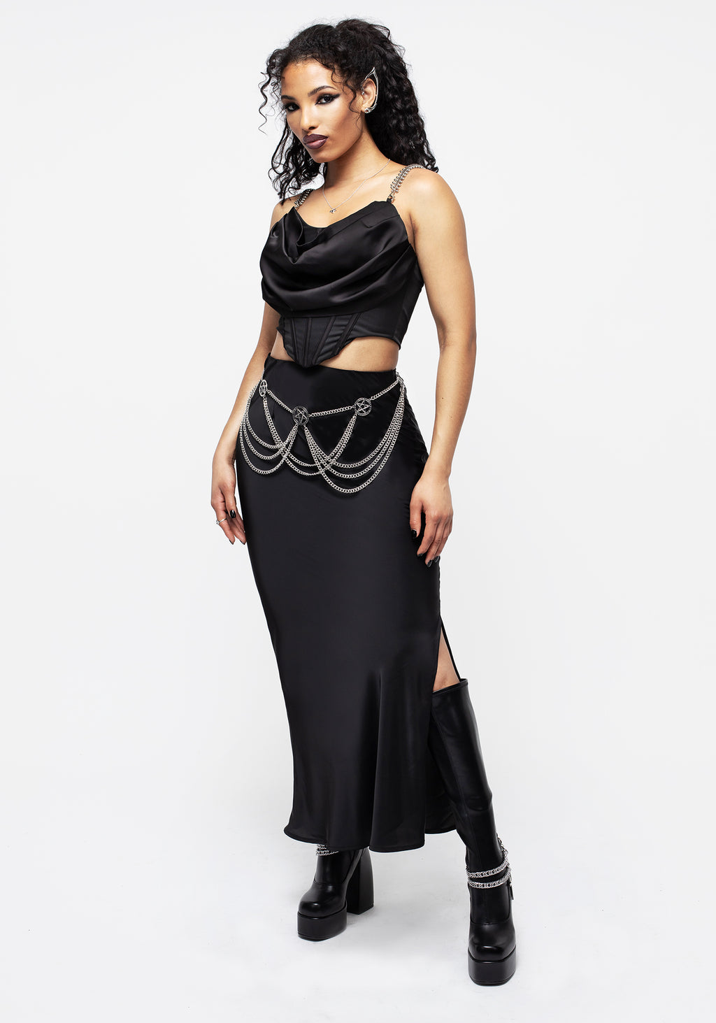 Disturbia | Runecaster Pentagram Chain Belt | Belt Chains