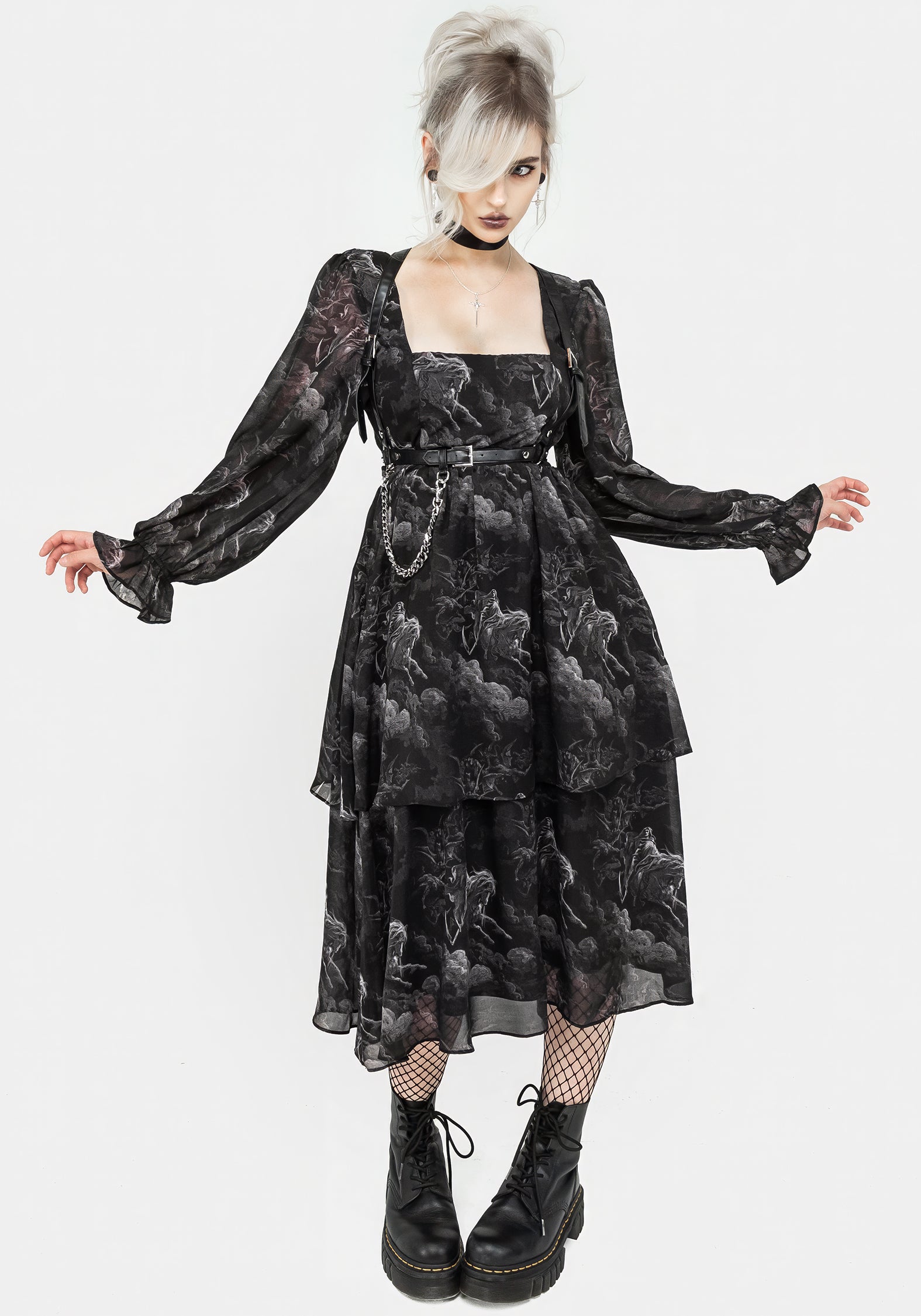 Disturbia | Revelation Chiffon Midi Dress | Dresses