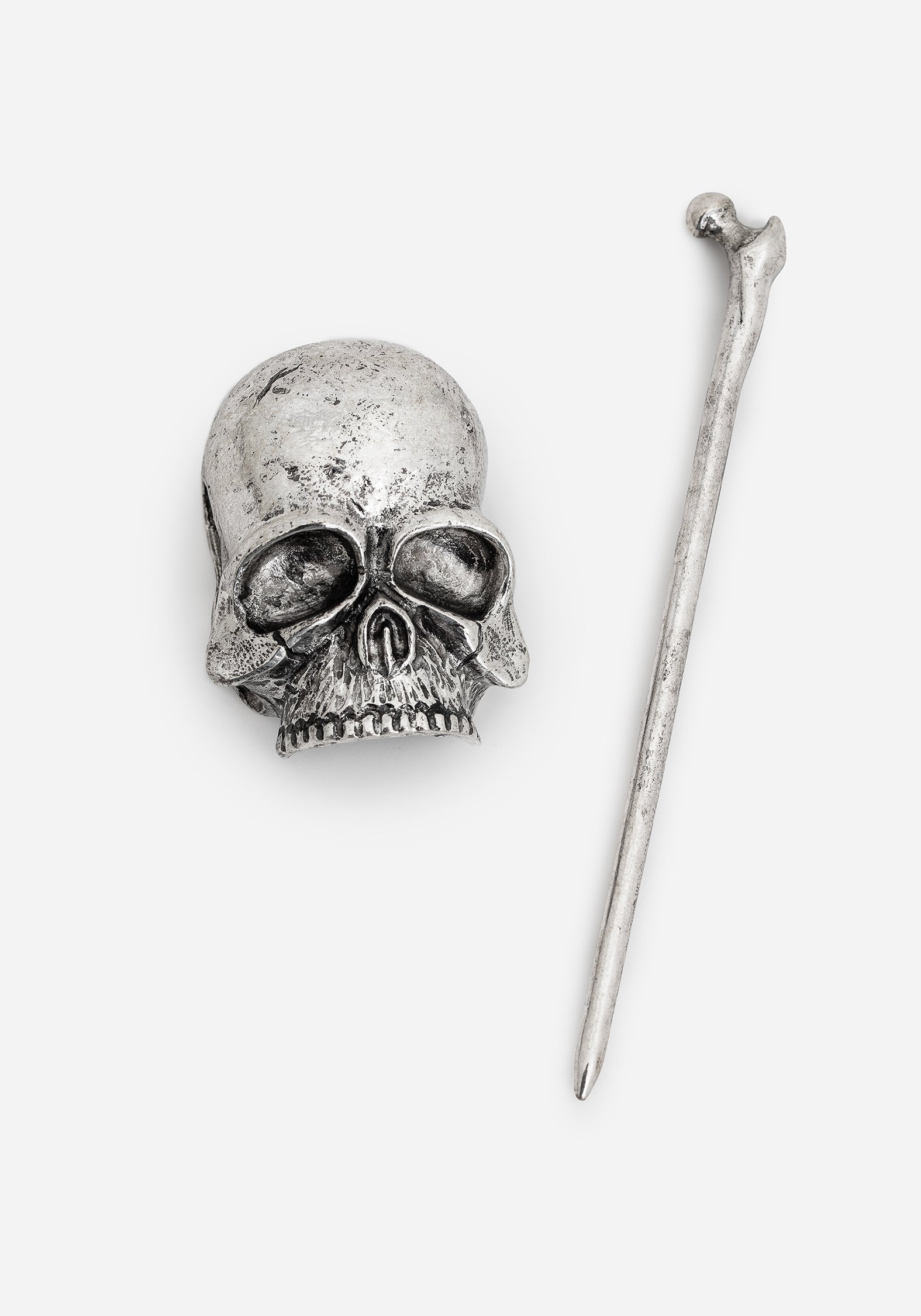 Disturbia | Skull Hair Slide with Pin | Jewellery