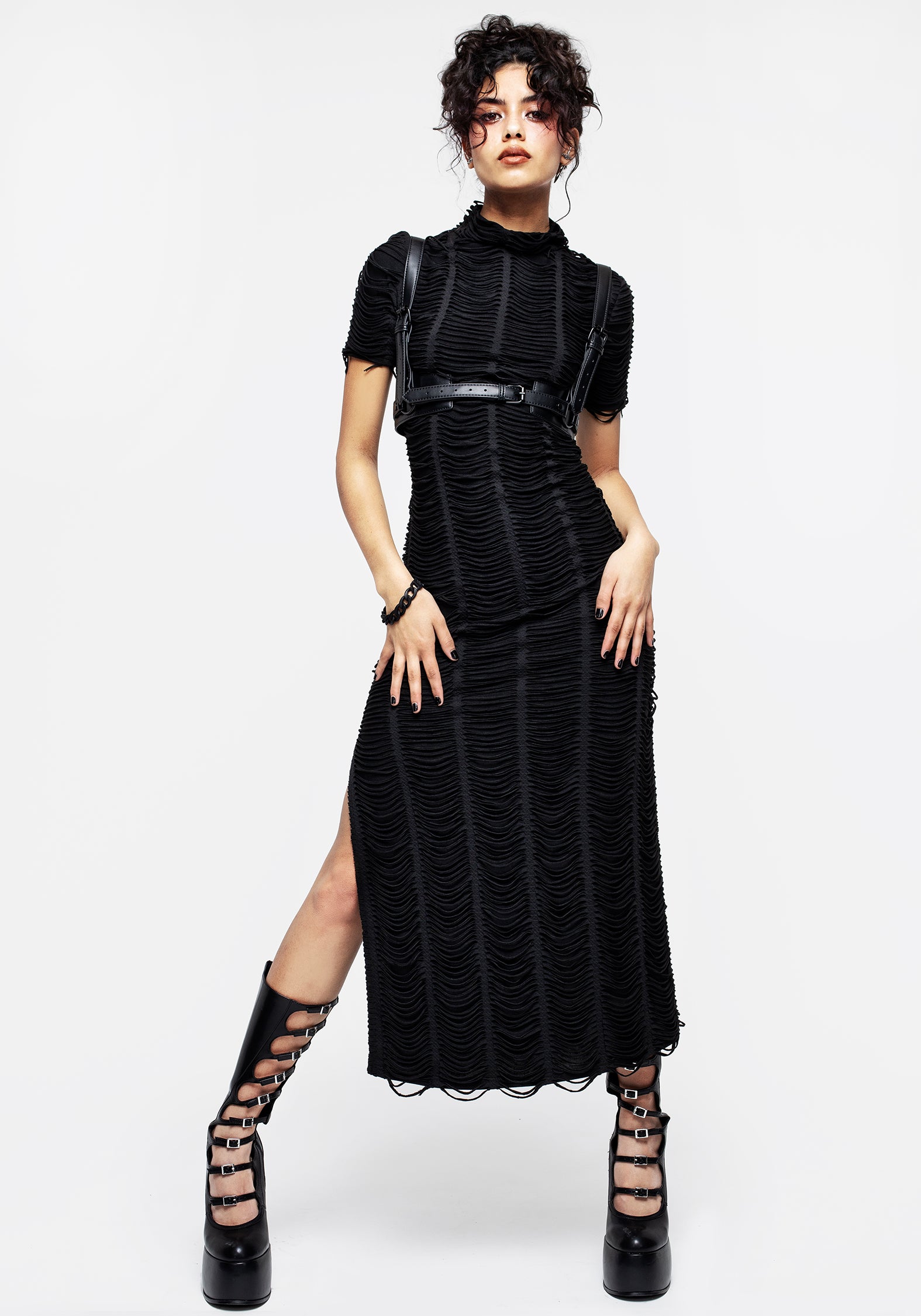 Disturbia | Feud Distressed Maxi Dress | Dresses