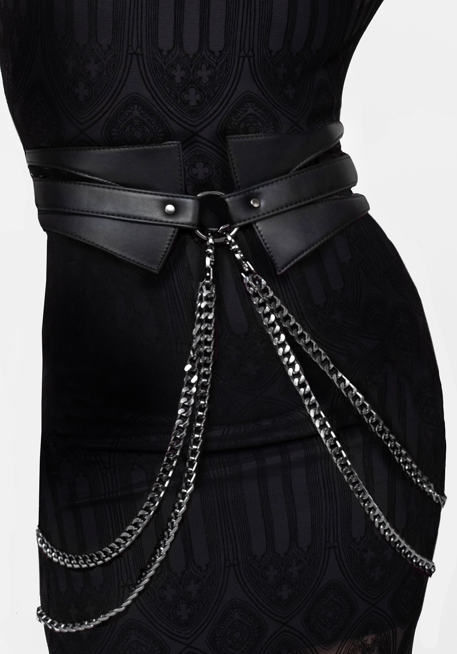 Disturbia | Nyssa Chain Waist Belt | Harnesses