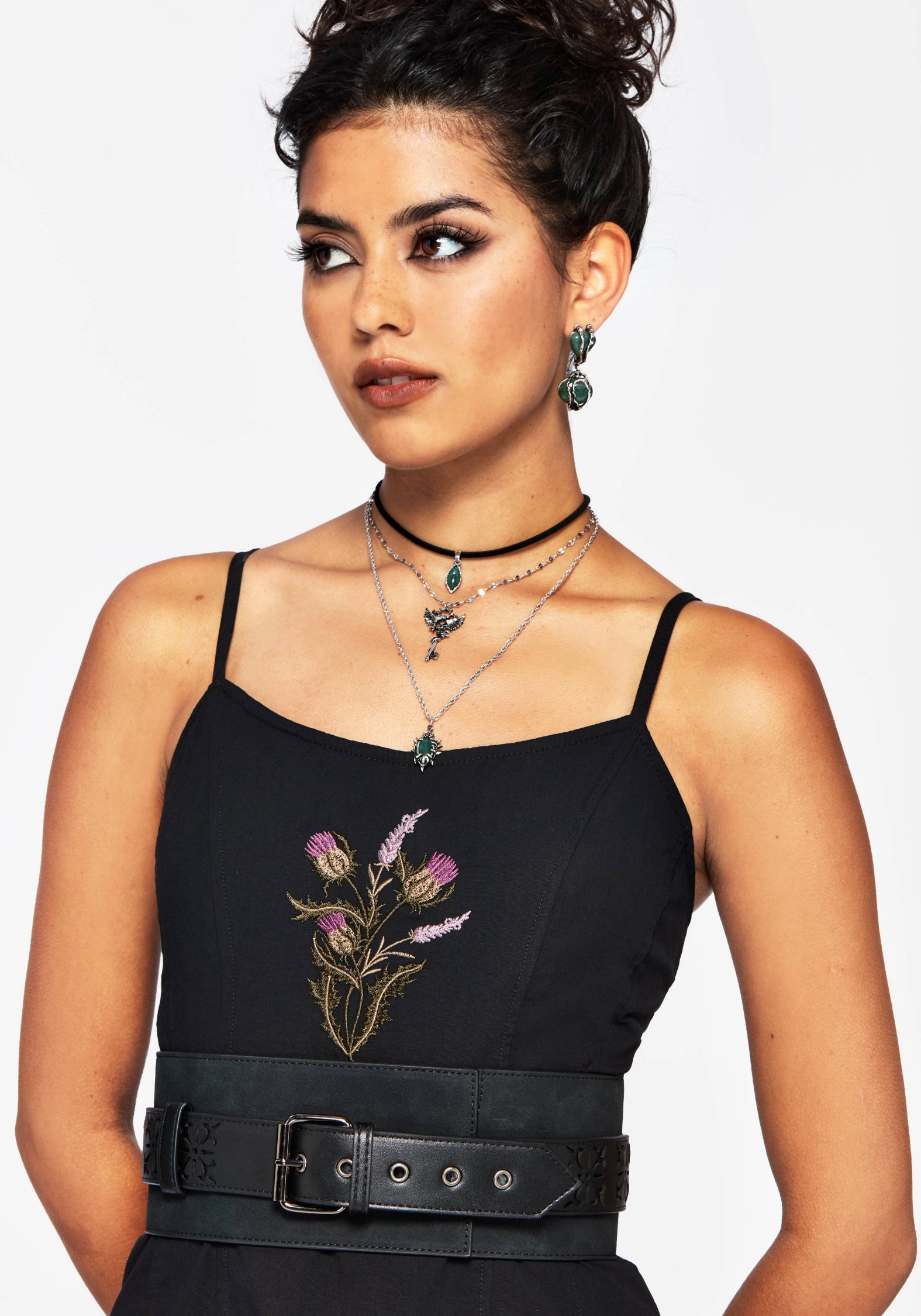 Eugenia Cross Cut Out Detail Faux Suede Waist Belt – Disturbia