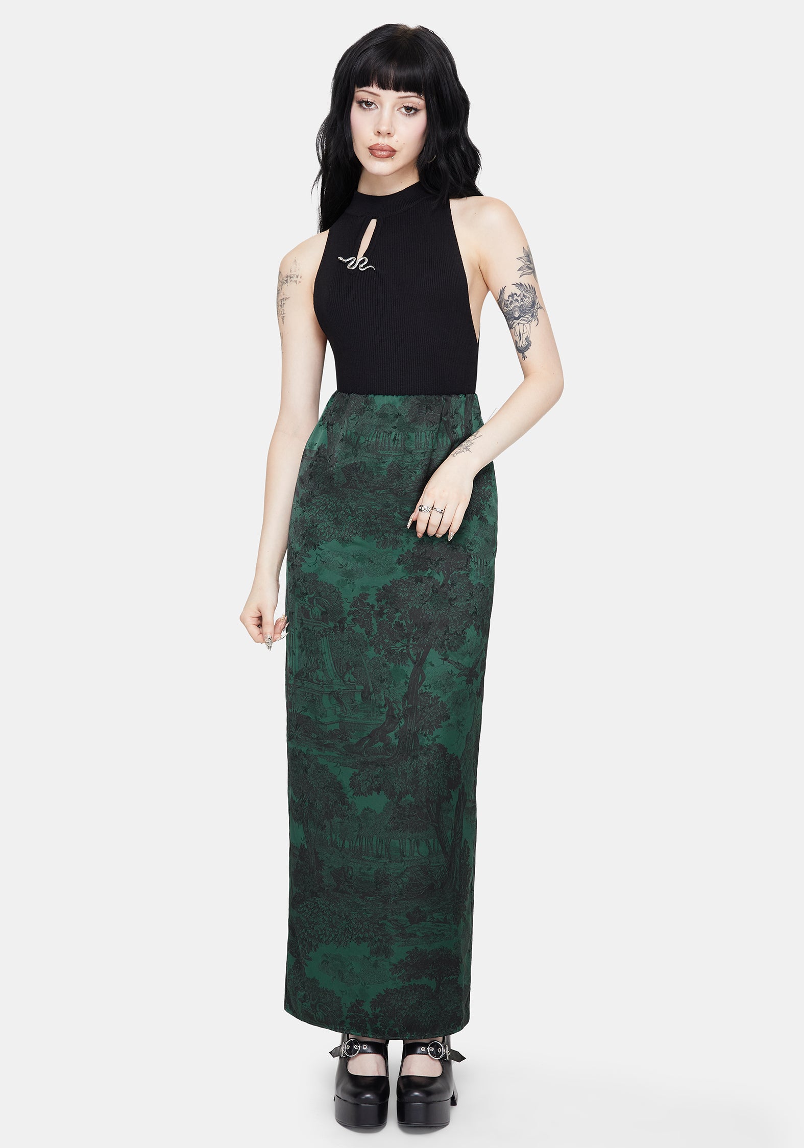 Solara Toile Print Maxi Skirt – Disturbia