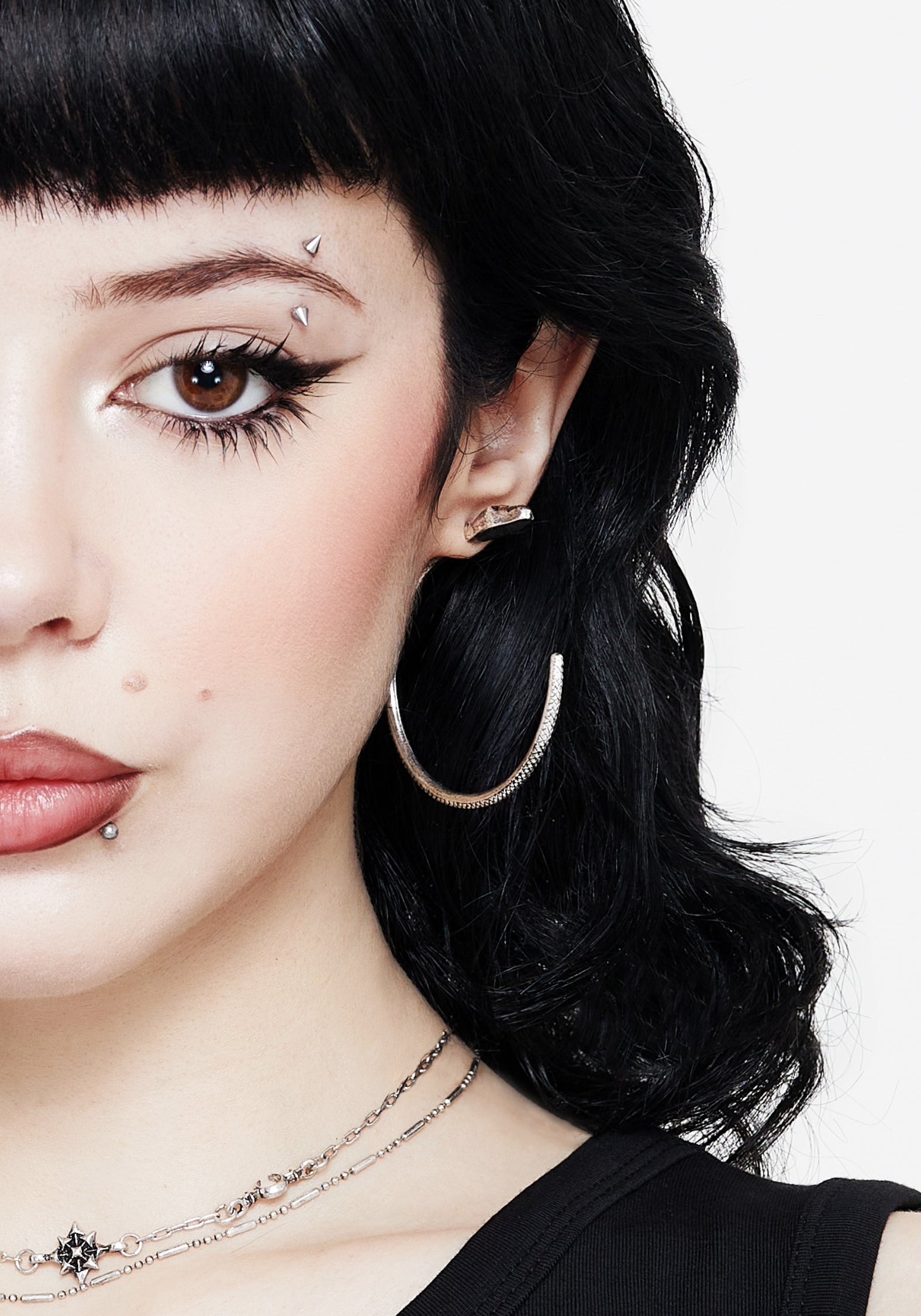 Ramona Snake Hoop Earrings – Disturbia