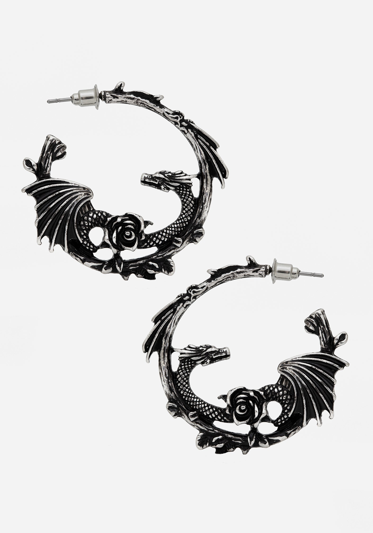 Petra Dragon Hoop Earrings – Disturbia