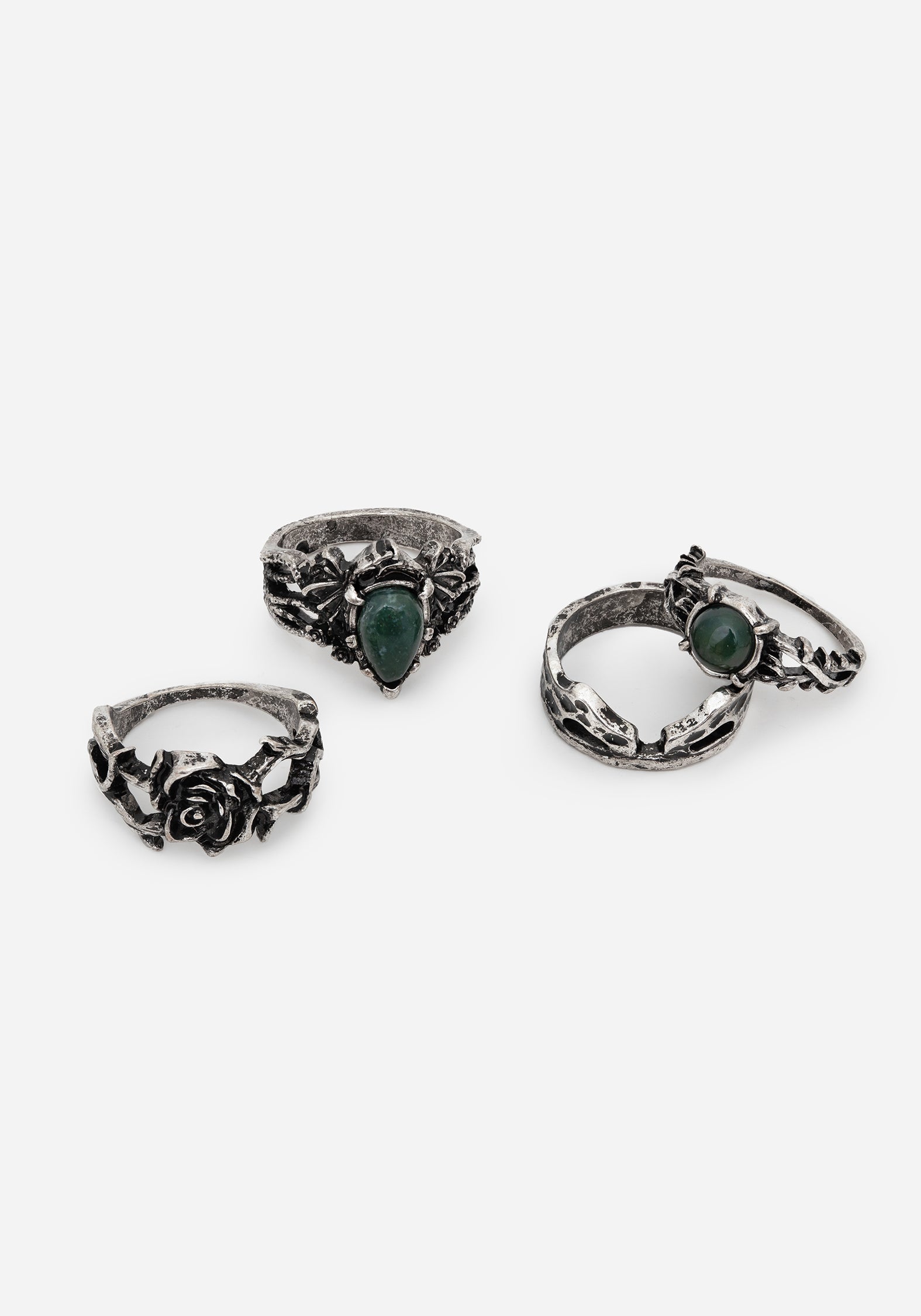 Petra Dragon Ring Set – Disturbia