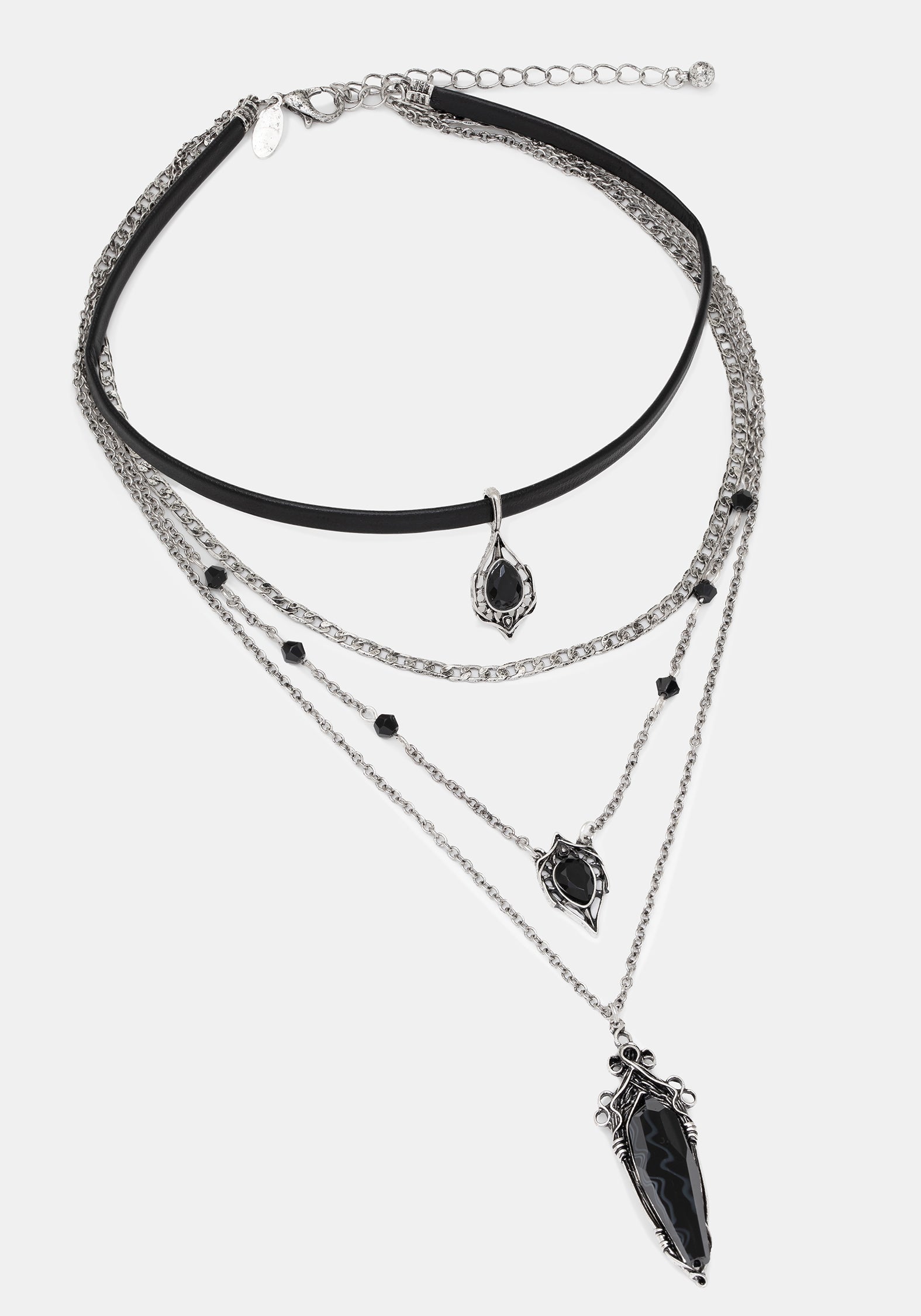 Gothique Stone Layered Necklace – Disturbia