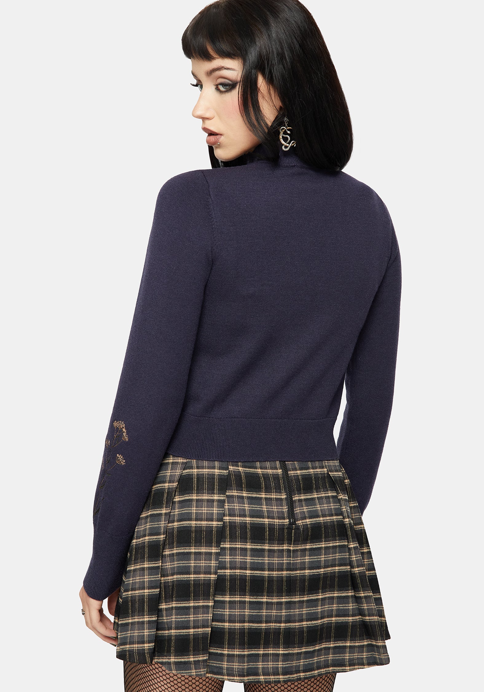 Griffinfly Embroidered Knit Jumper – Disturbia
