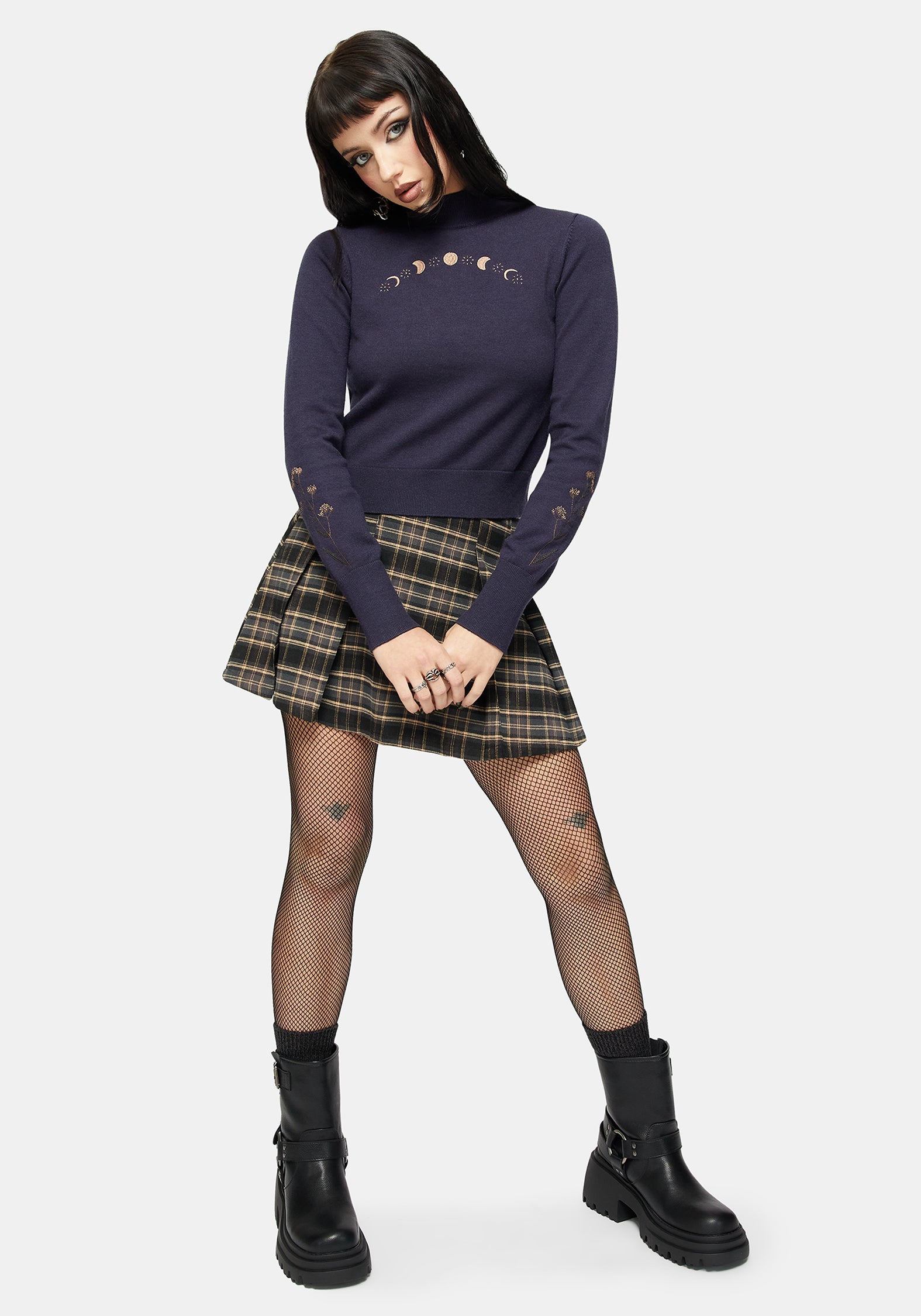 Griffinfly Embroidered Knit Jumper – Disturbia