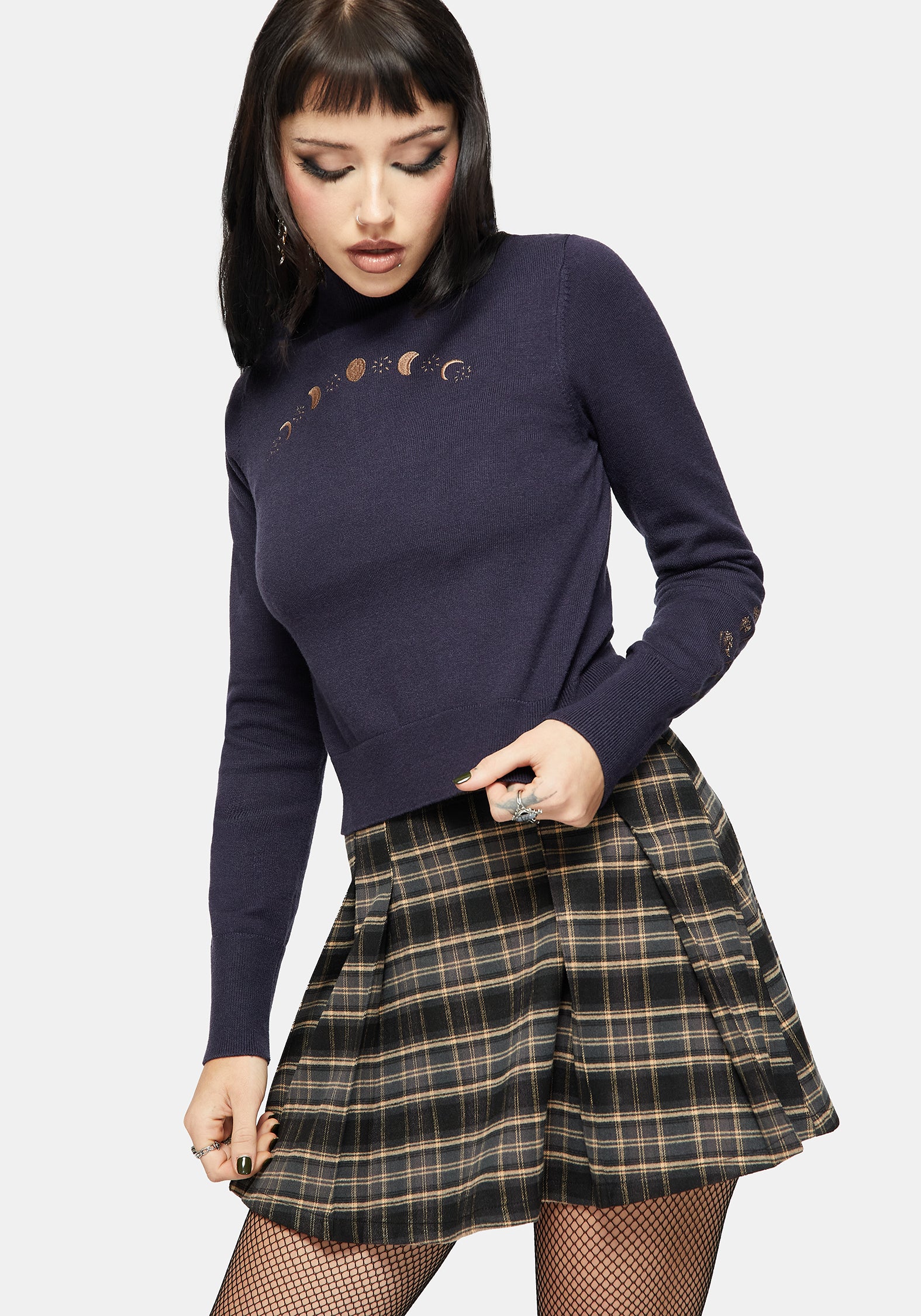 Griffinfly Embroidered Knit Jumper – Disturbia