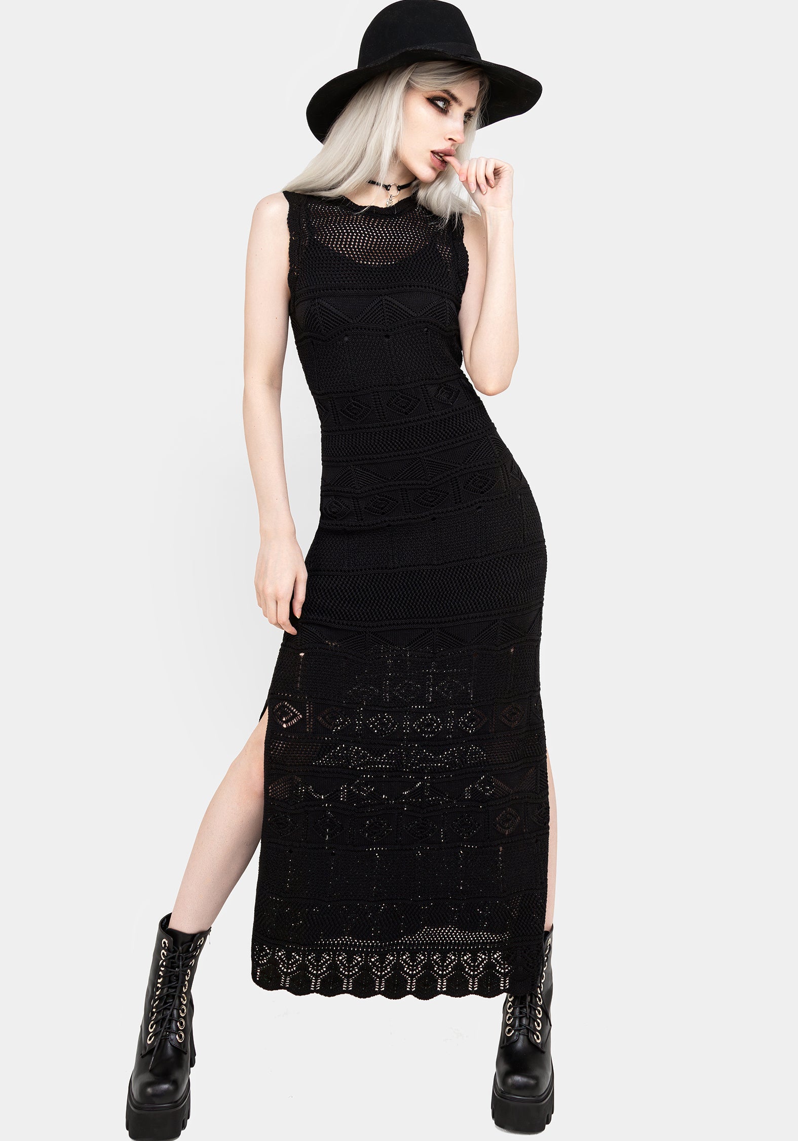 Disturbia | Astral Pointelle Maxi Dress | Dresses
