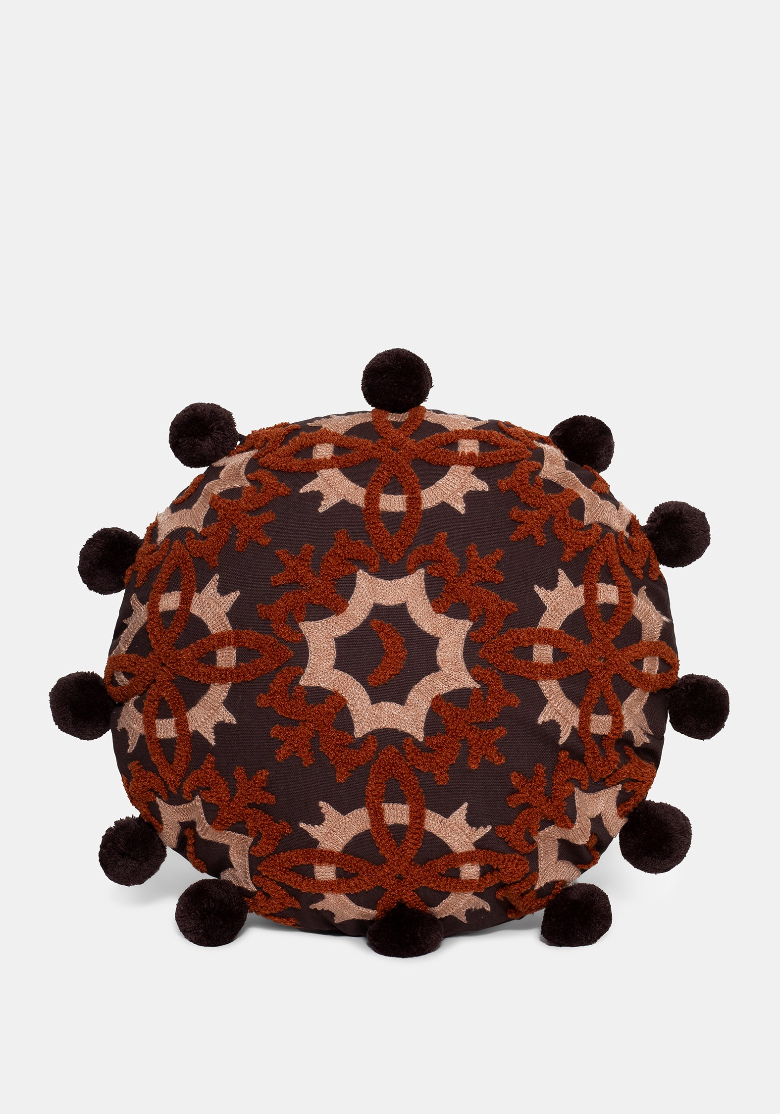 Ashwyn Witches Tile Round Pom Pom Cushion – Disturbia