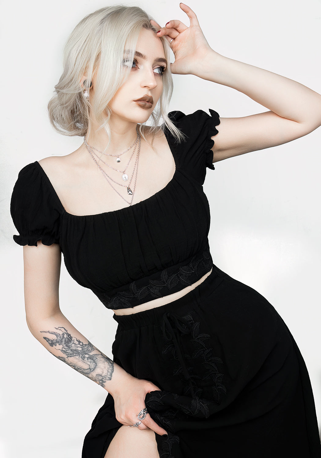 Disturbia | Vine Textured Crop Top | Tops