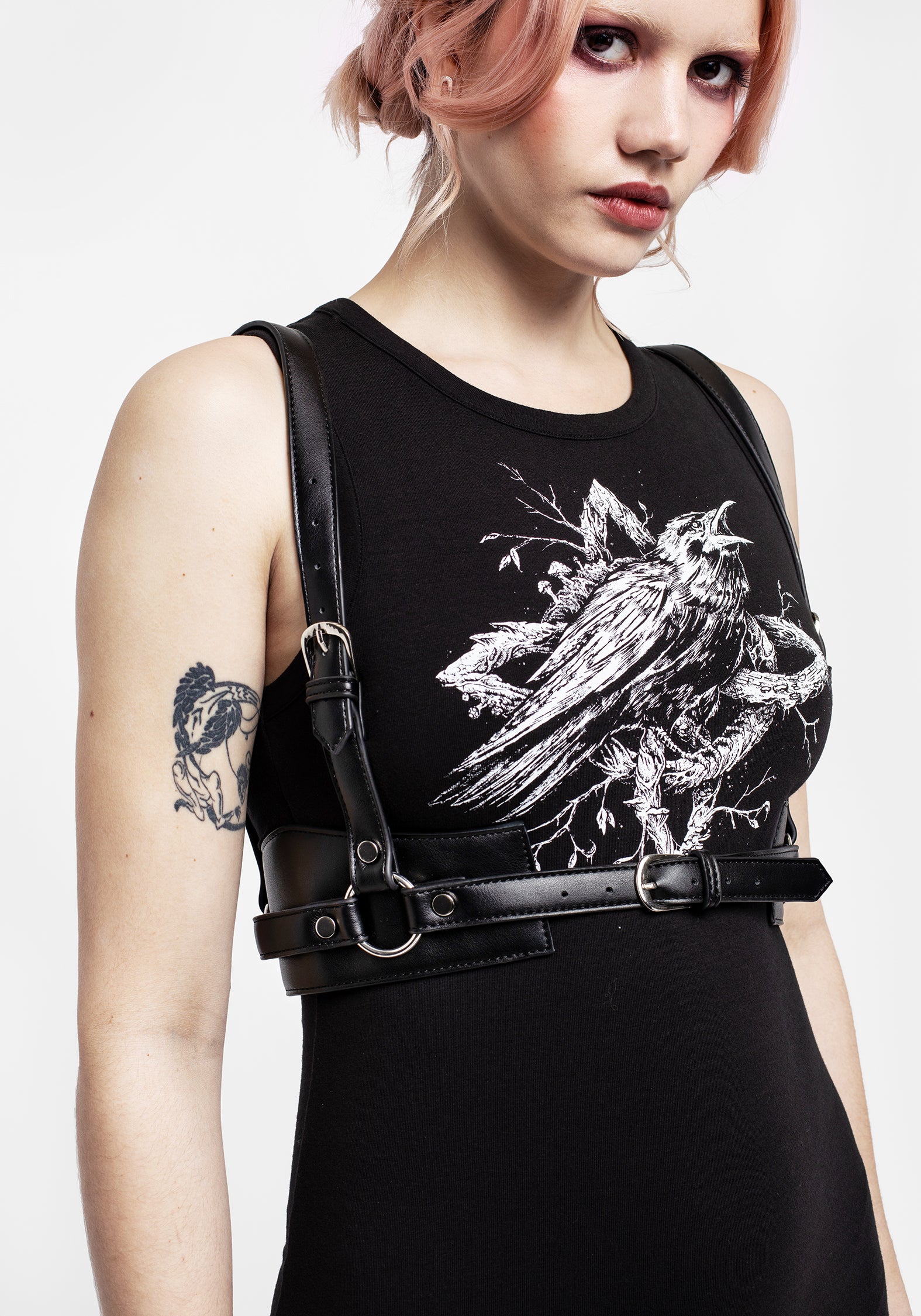 Disturbia | Maeve Western Antique Silver Harness | Harnesses