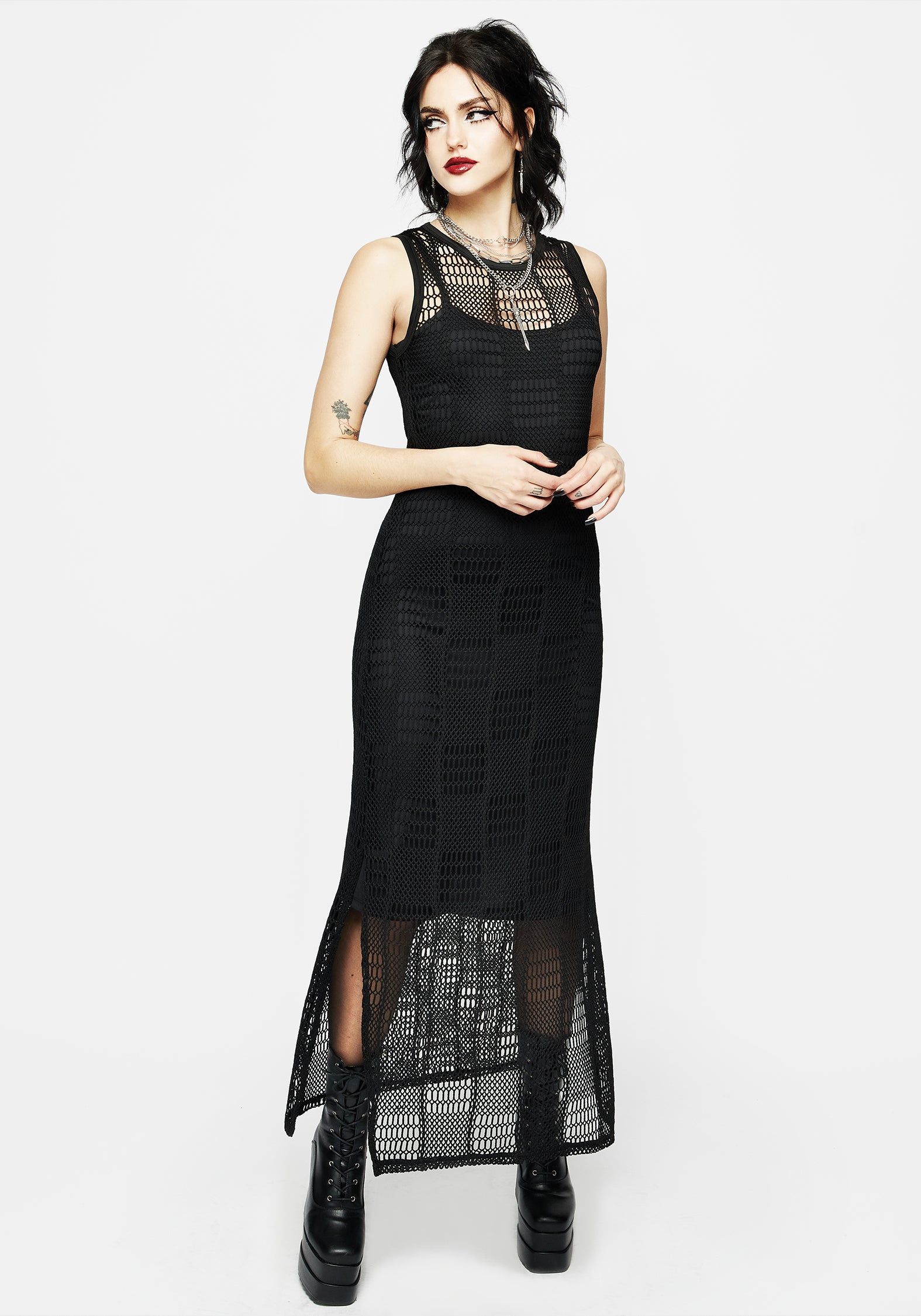 Disturbia | Kindle Ladder Lace Maxi Dress | Dresses