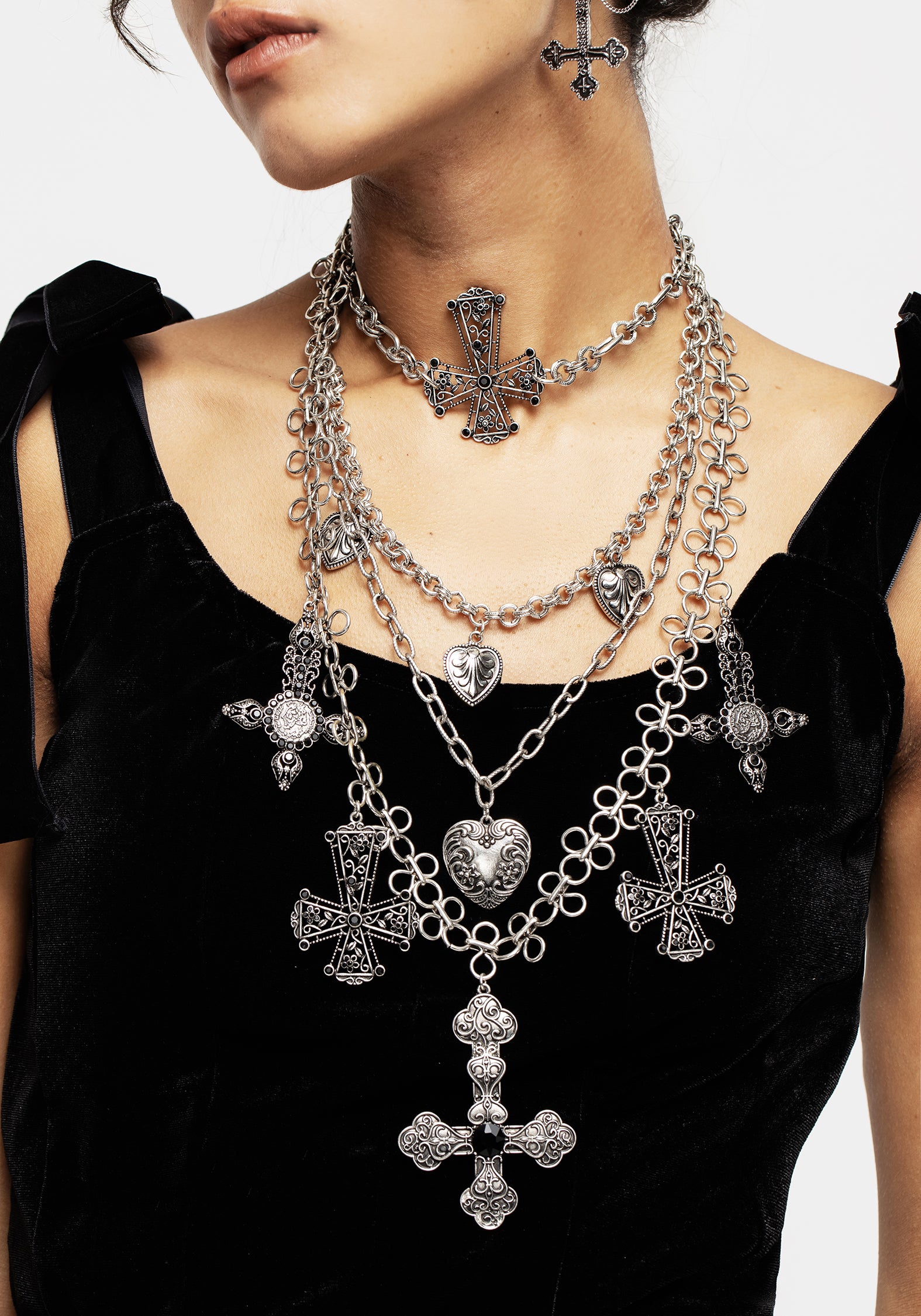 Disturbia | Crux Layered Chain Necklace | Necklaces