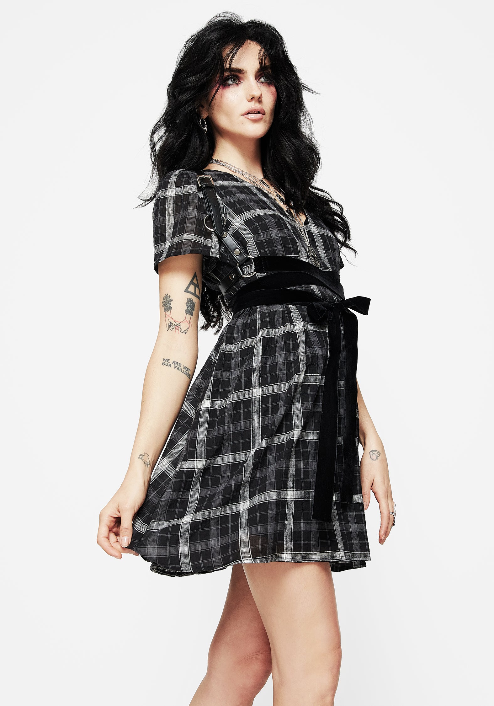 Disturbia | Dilemma Check Mini Smock Dress | Dresses