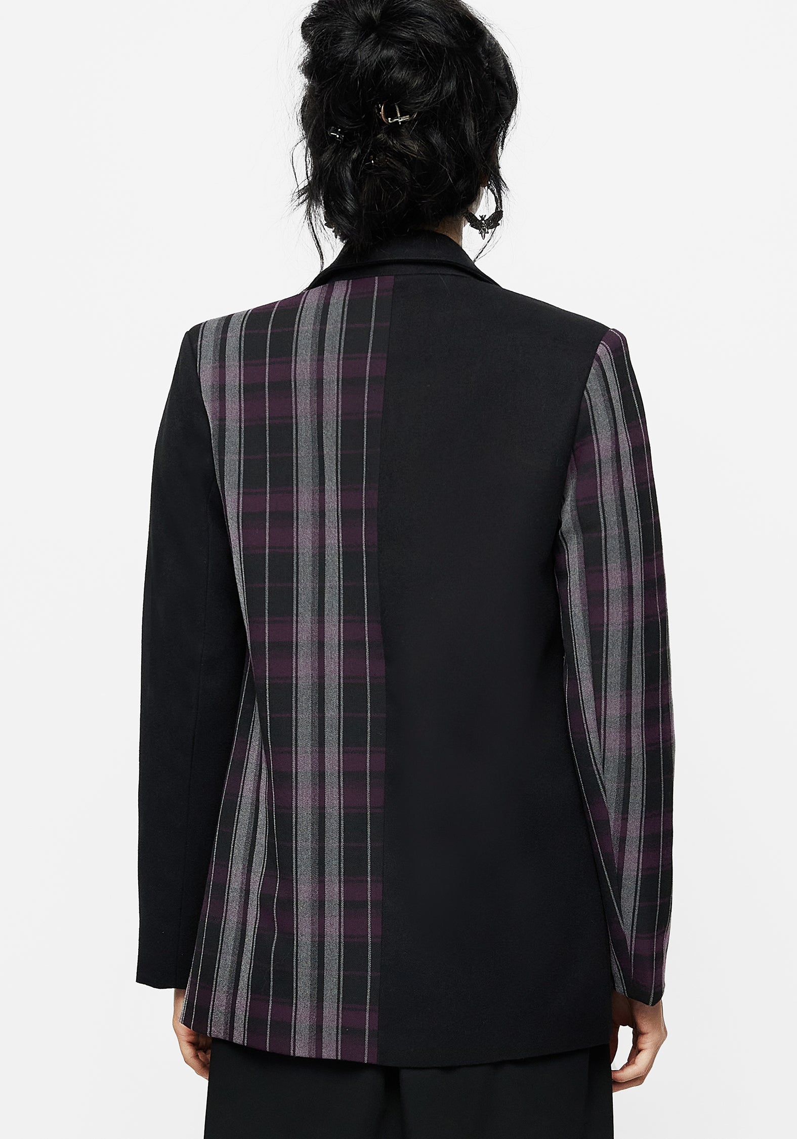 Disturbia | Gambit Spliced Check Blazer | Jackets