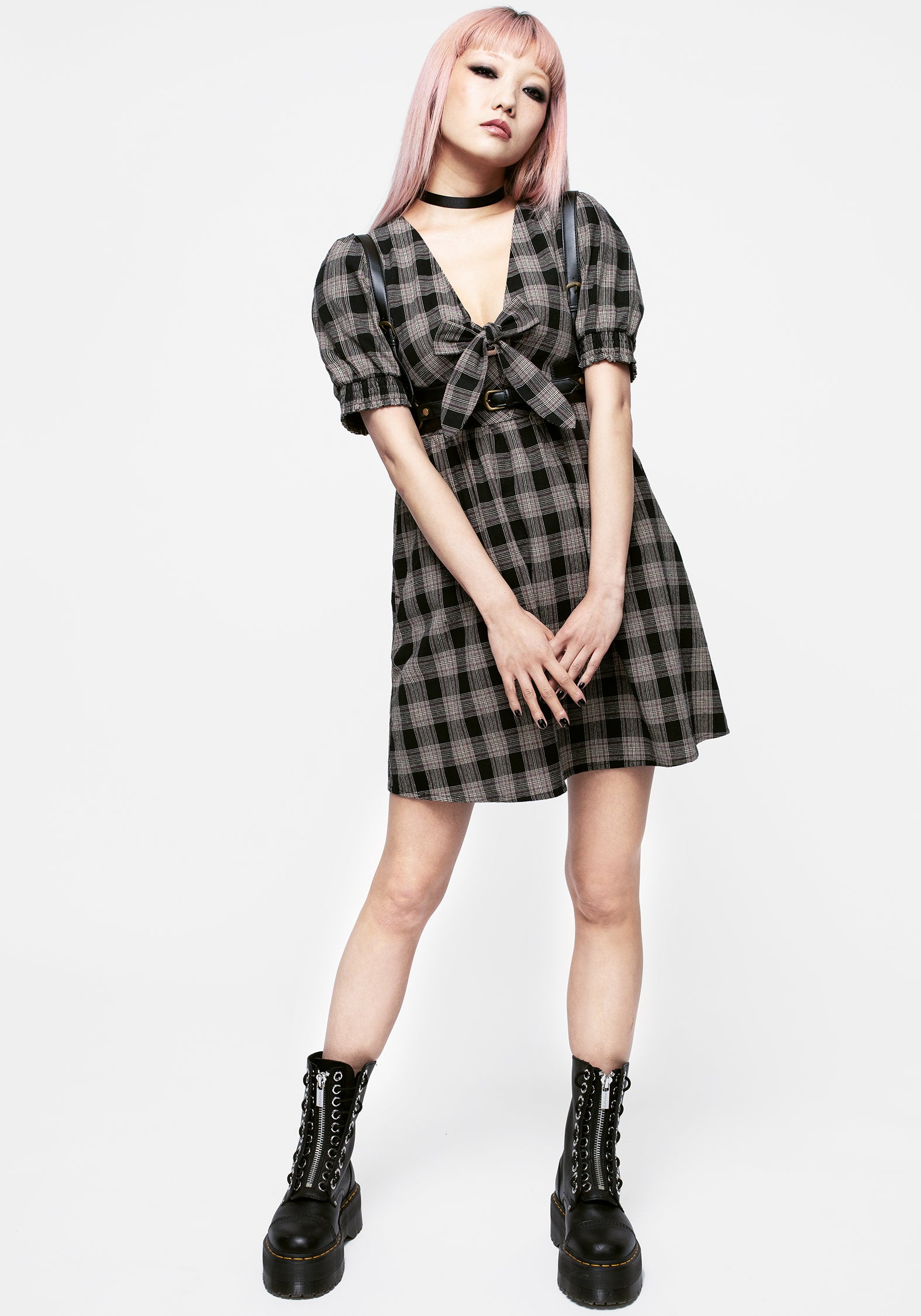 Disturbia | Glenda Check Mini Dress | Dresses