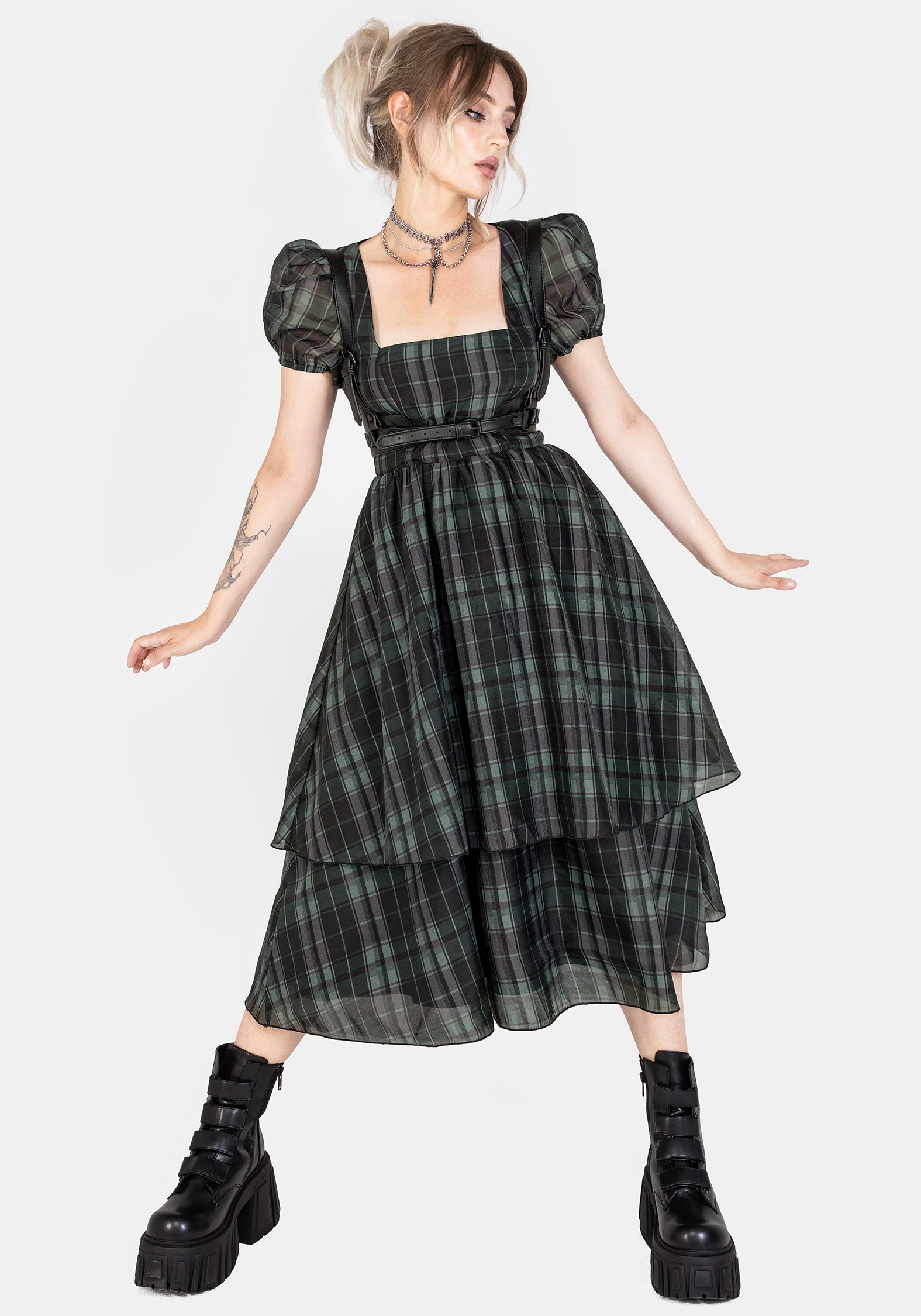 Disturbia | Maeve Western Black Buckle Harness | Harnesses