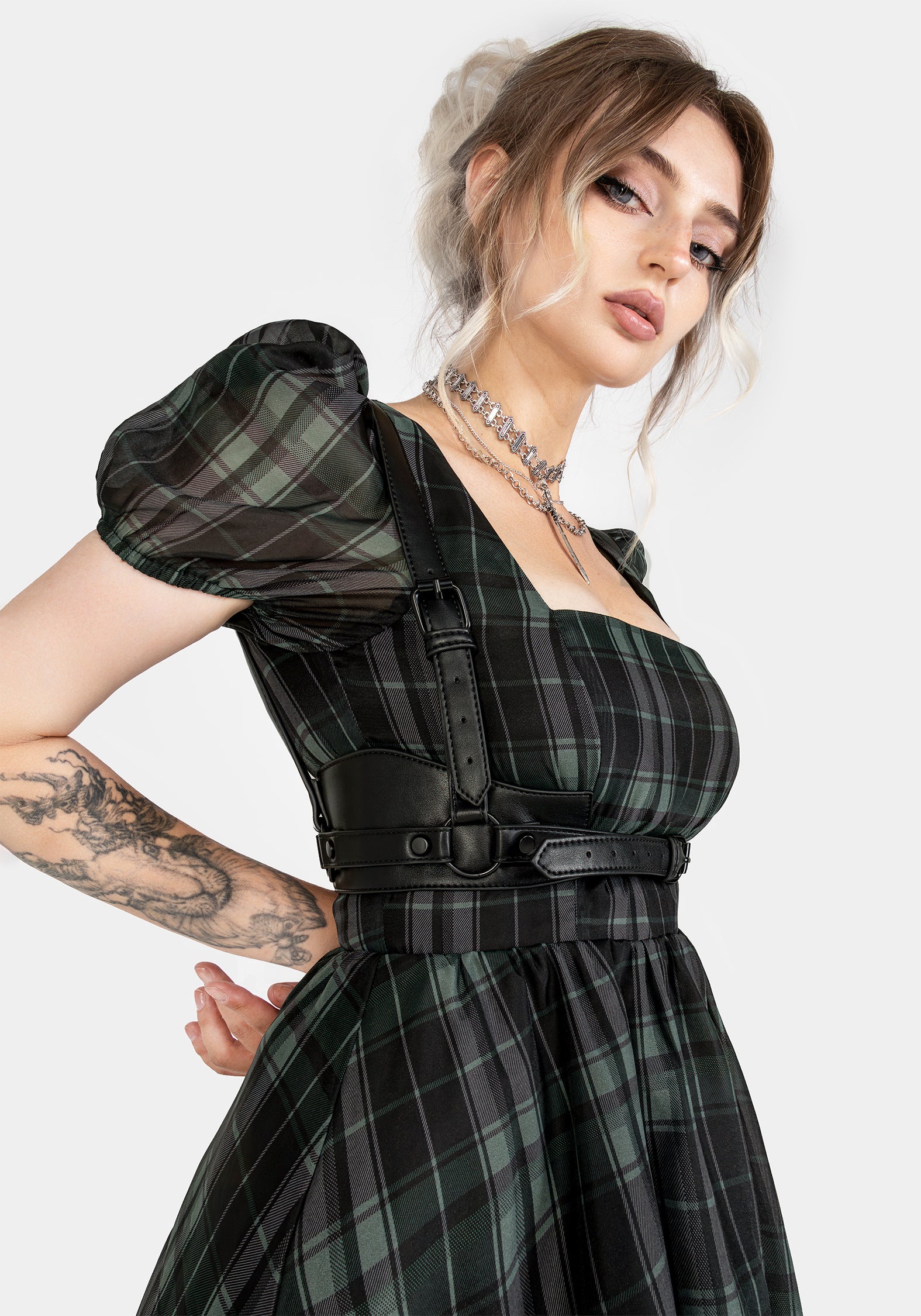 Disturbia | Maeve Western Black Buckle Harness | Harnesses