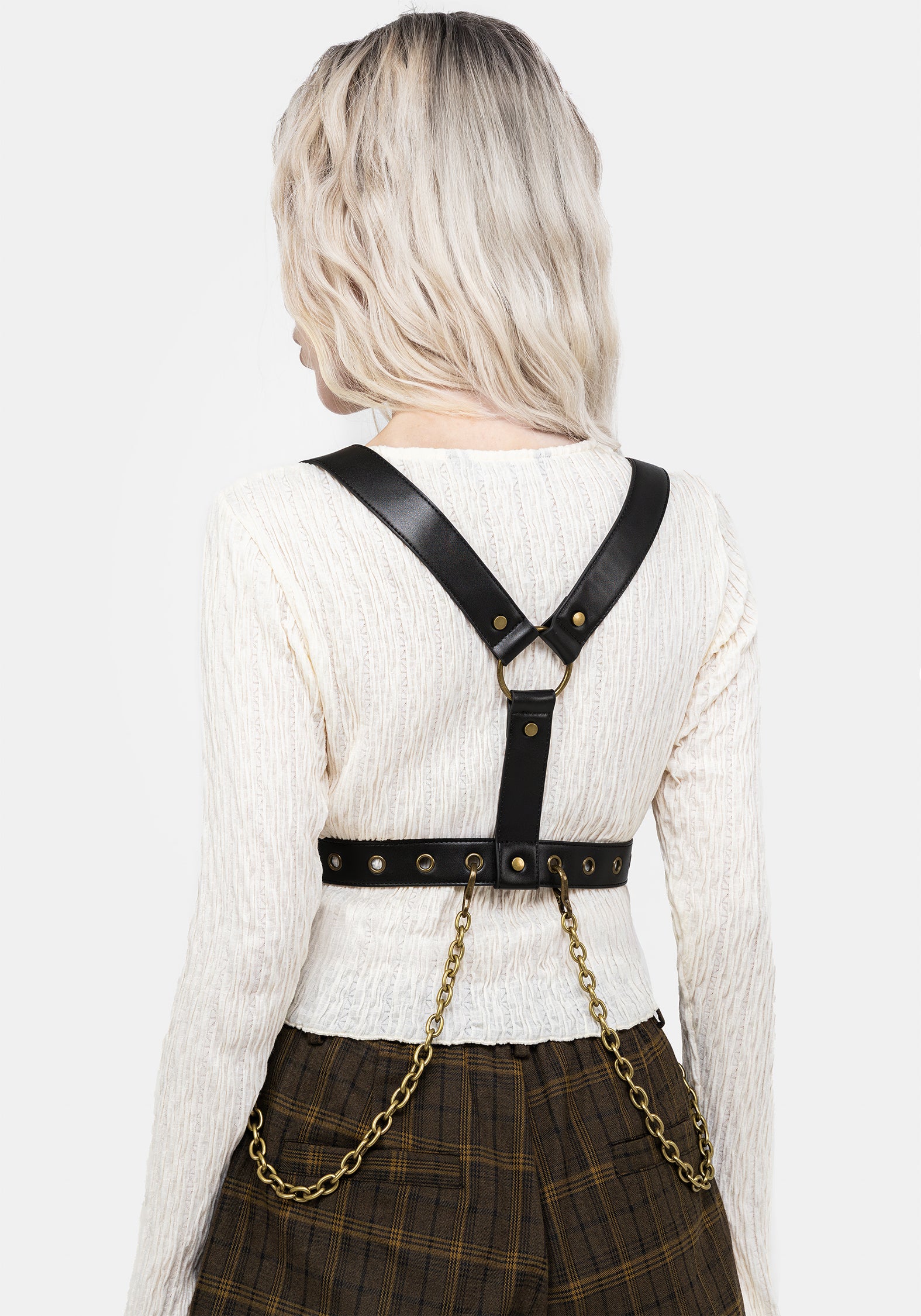 Disturbia | Vignette Brass Chain Harness | Harnesses