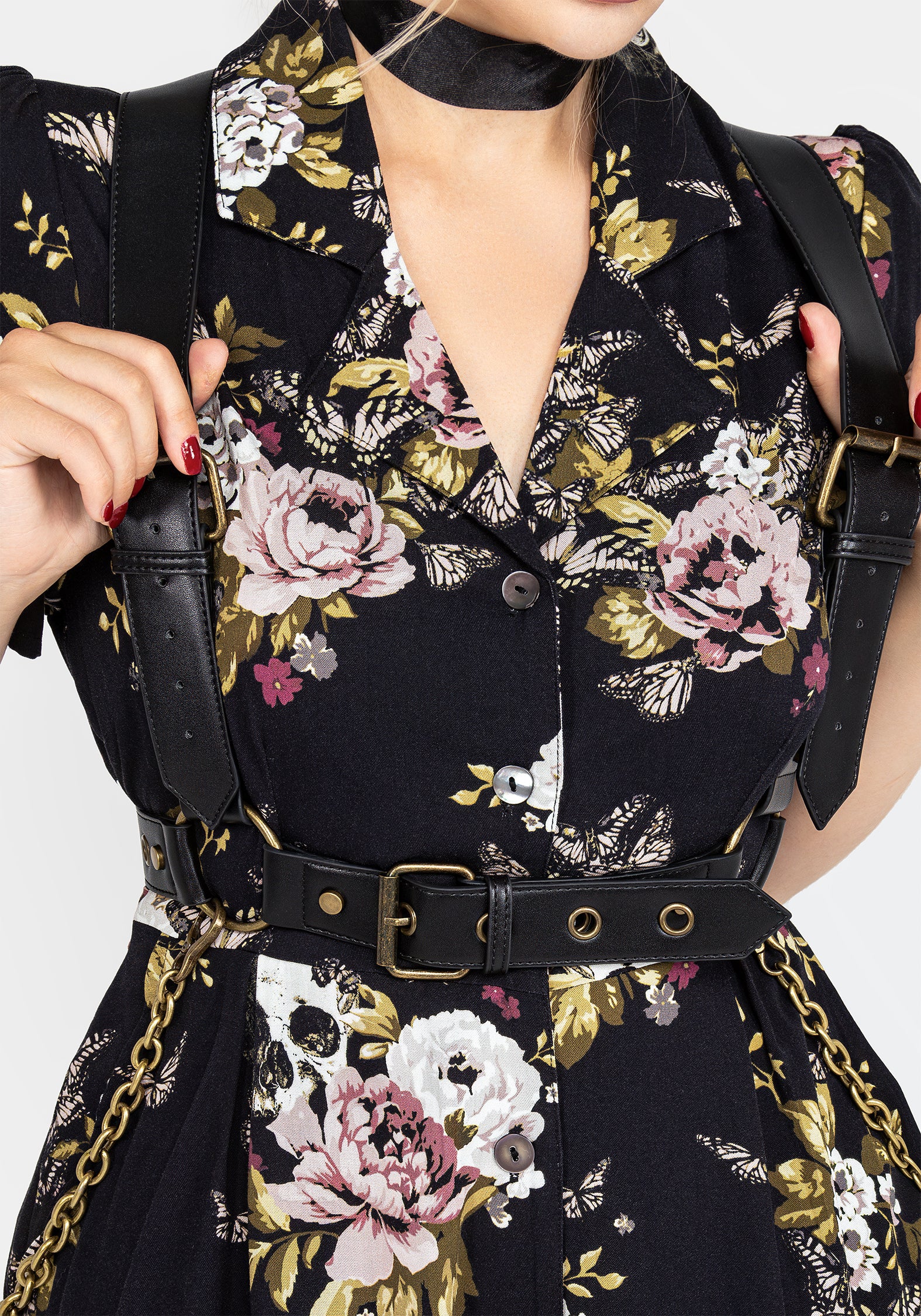 Vignette Brass Chain Harness – Disturbia