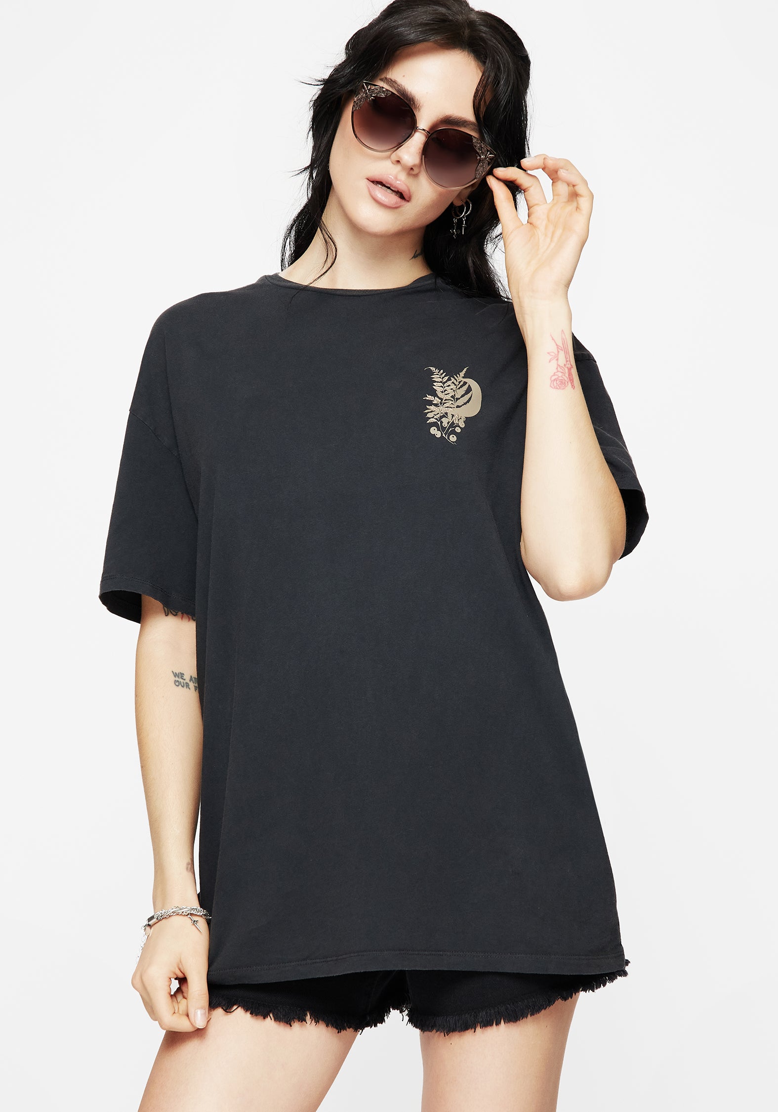 Disturbia | Gravity Cotton Snake Printed T-Shirt | Tops