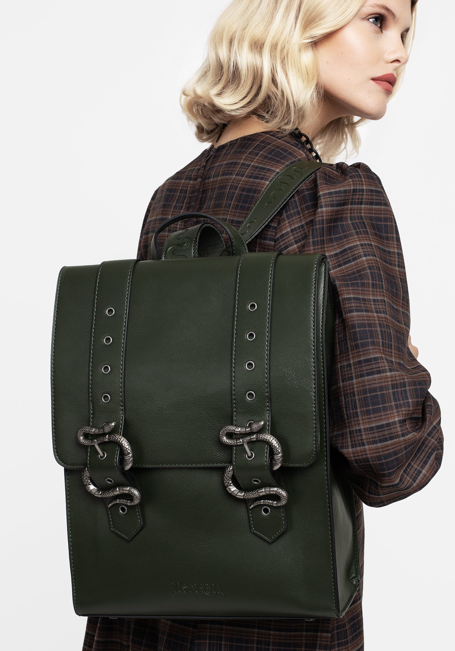 Disturbia | Mamba Snake Buckle Satchel Bag | Handbags