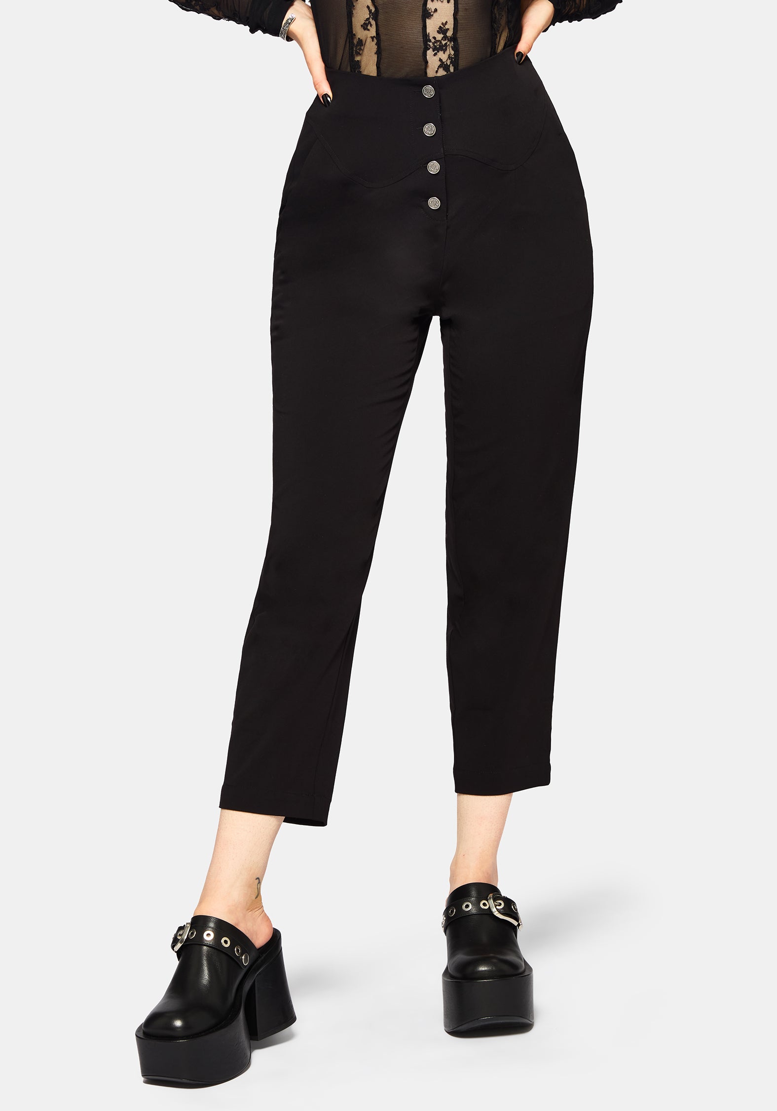 Venere Shaped Waistband Tapered Trouser – Disturbia