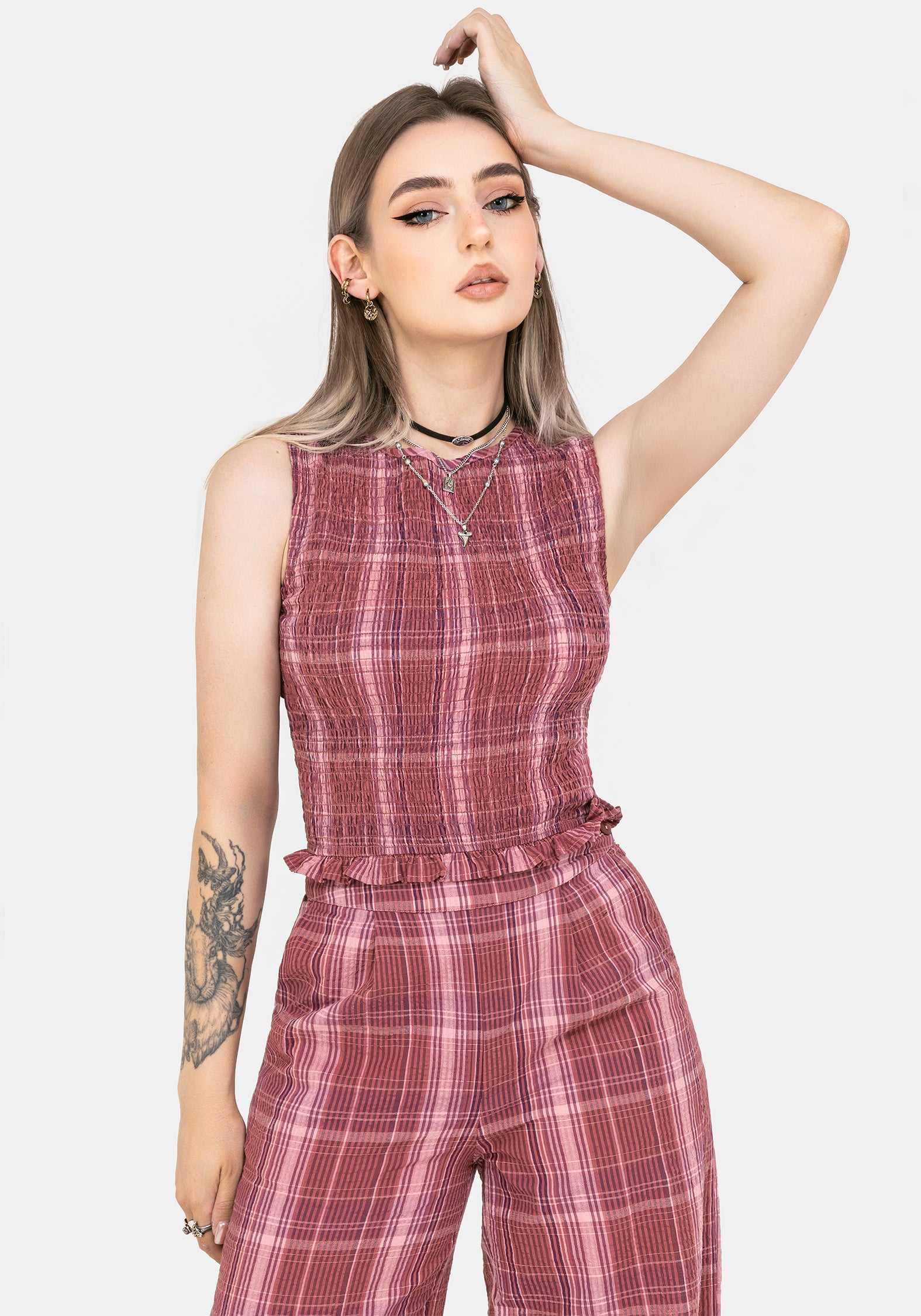 Zorina Cotton Shirred Vest Top – Disturbia