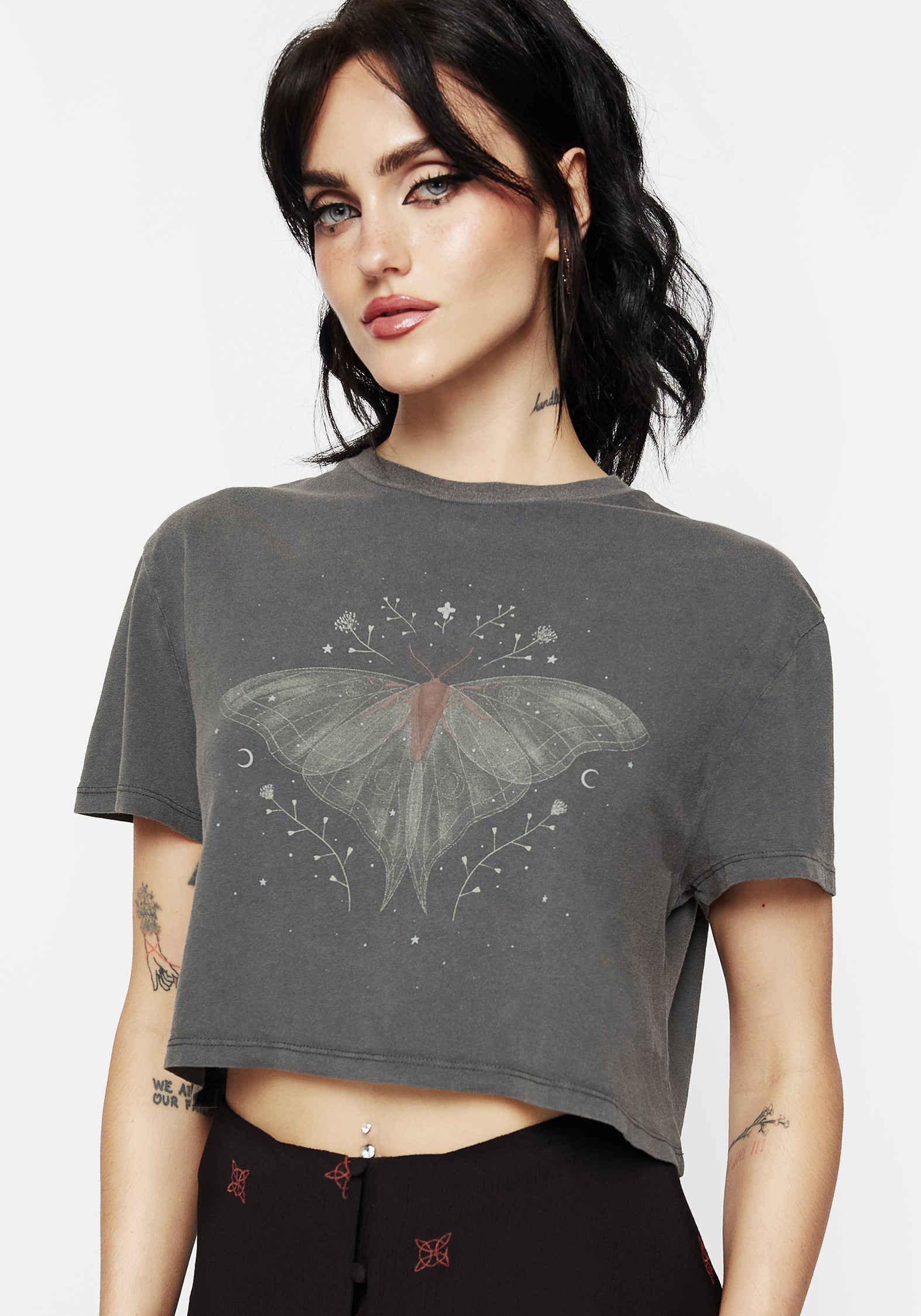 Drift Cotton-Blend Jersey Cropped T-Shirt – Disturbia