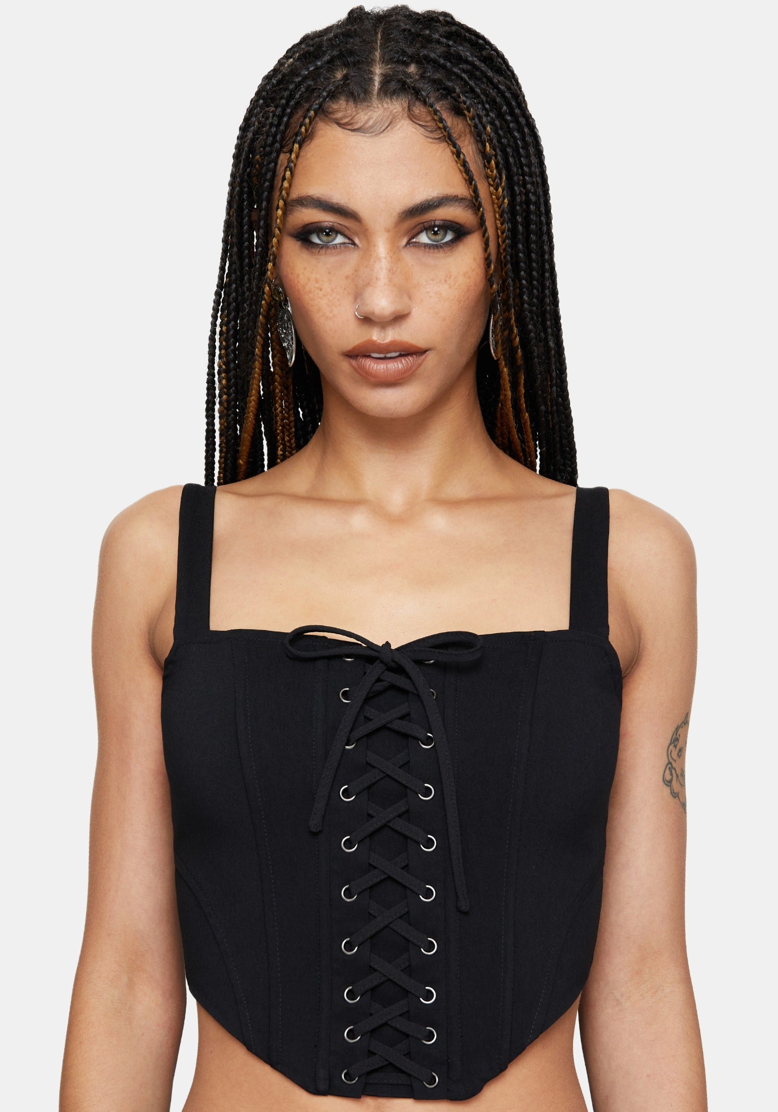 Miranda Lace Up Corset Top – Disturbia