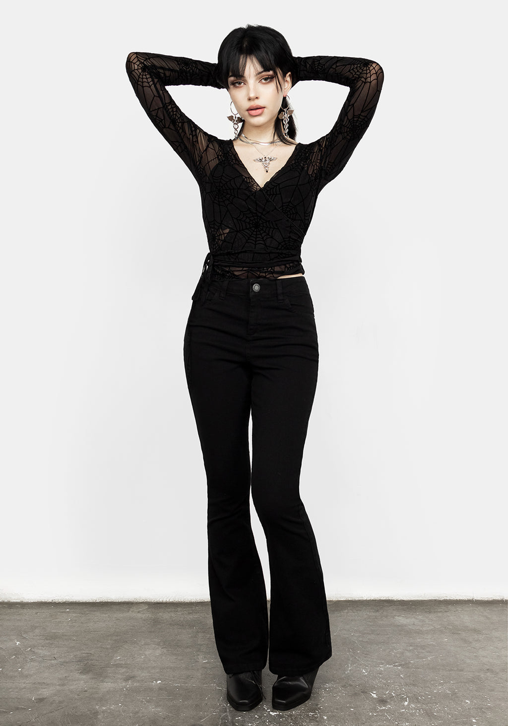 Disturbia | VENOM MESH WRAP TOP | Tops