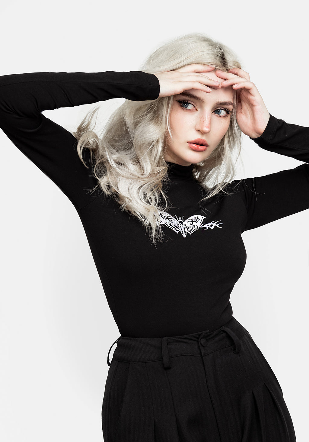 Morta High Neck Jersey Bodysuit – Disturbia