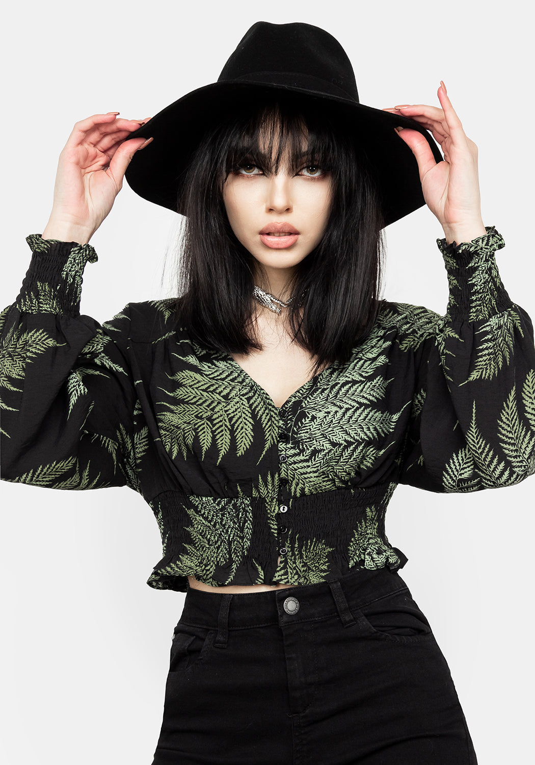 Disturbia | Fern Flowy Sleeve Top | Tops