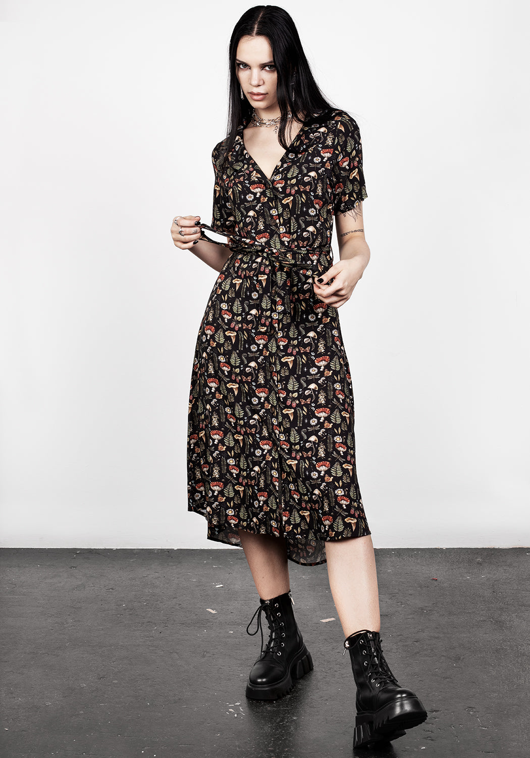 Disturbia | Luthien Button Up Shirt Dress | Dresses