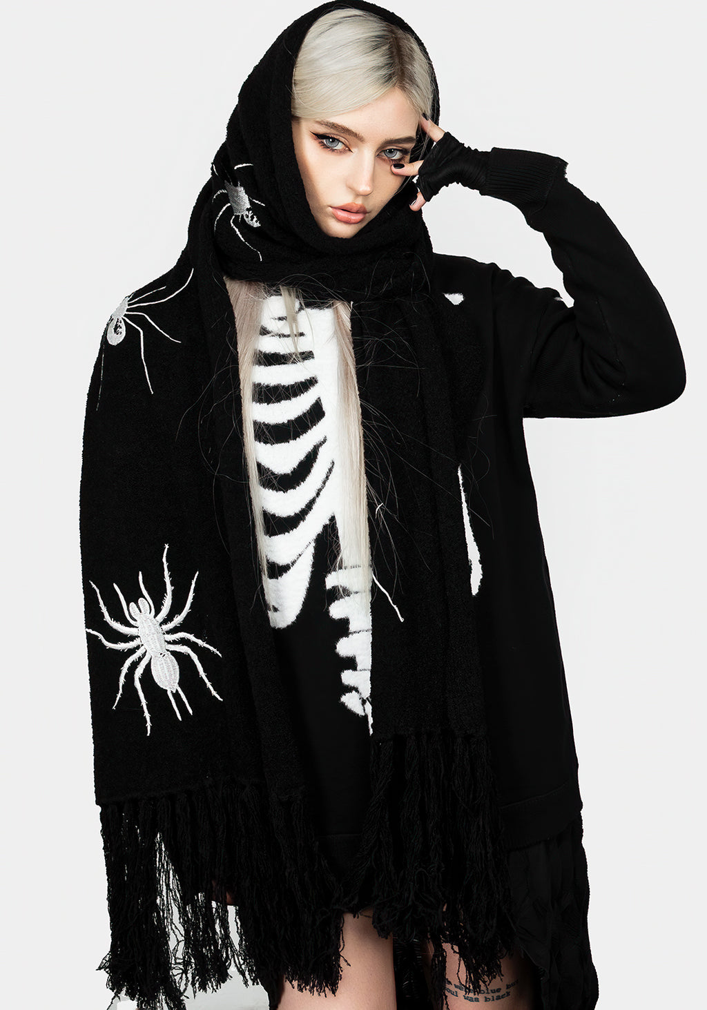 Disturbia | Widow Boucle Scarf | Scarves