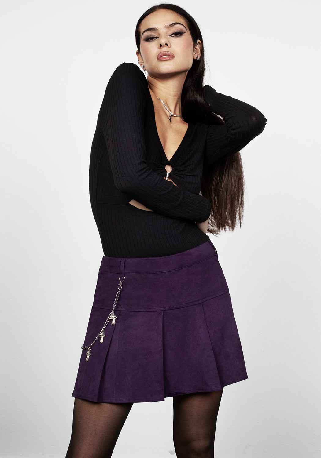 Disturbia | Gretel Mushroom Chain Low Rise Mini Skirt | Skirts