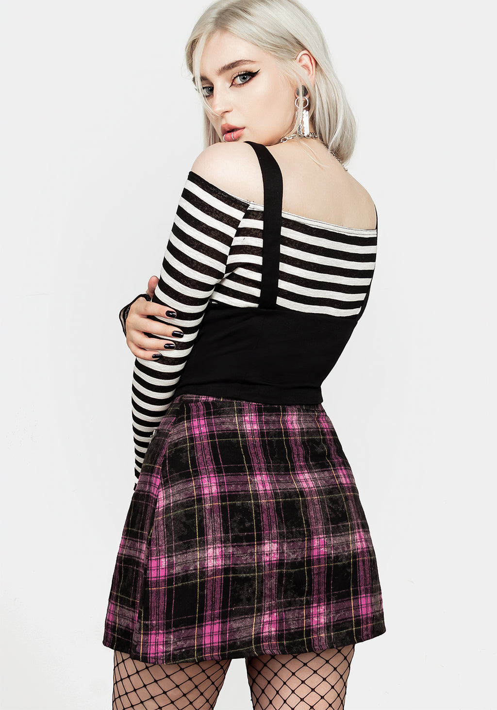 Disturbia Crush Mini Kilt Skirts