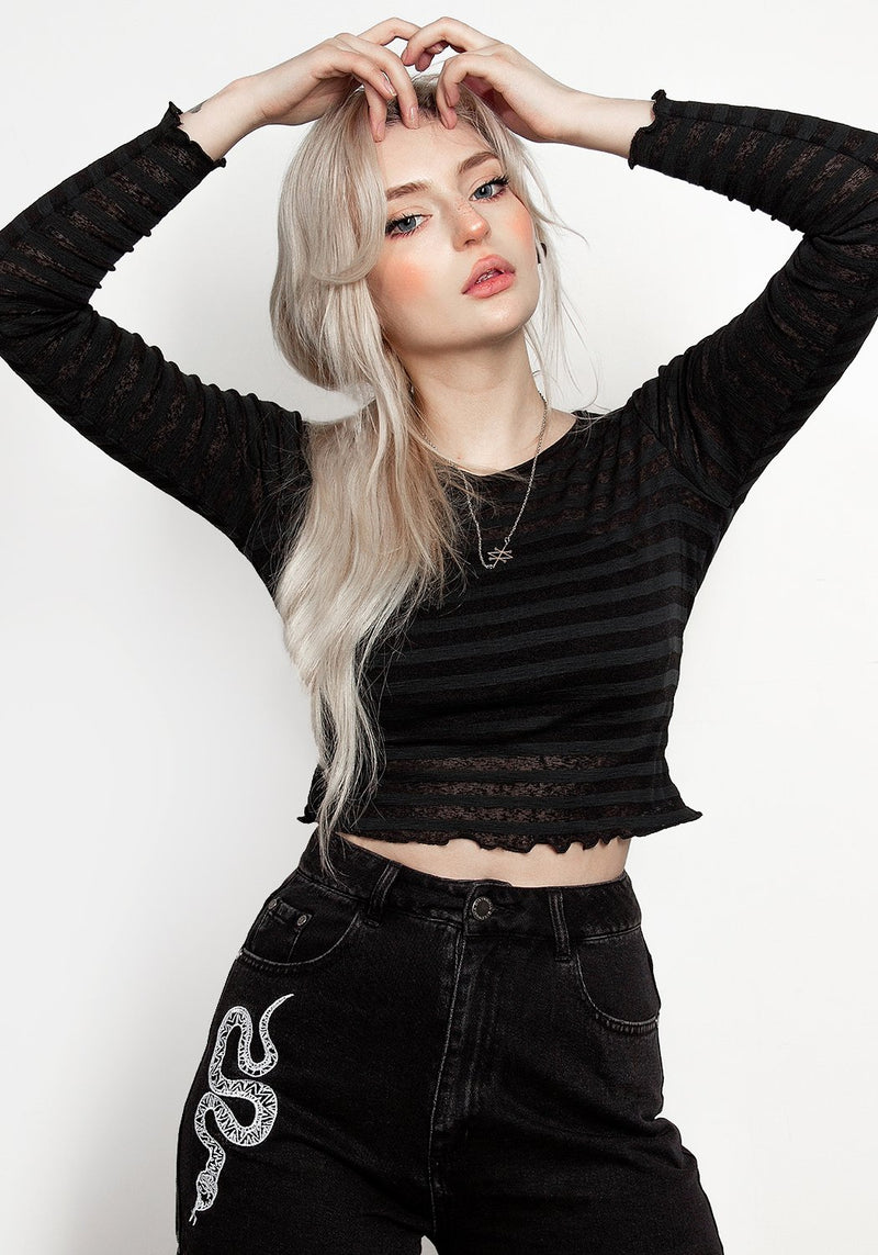 Gomez Striped Crop – Disturbia