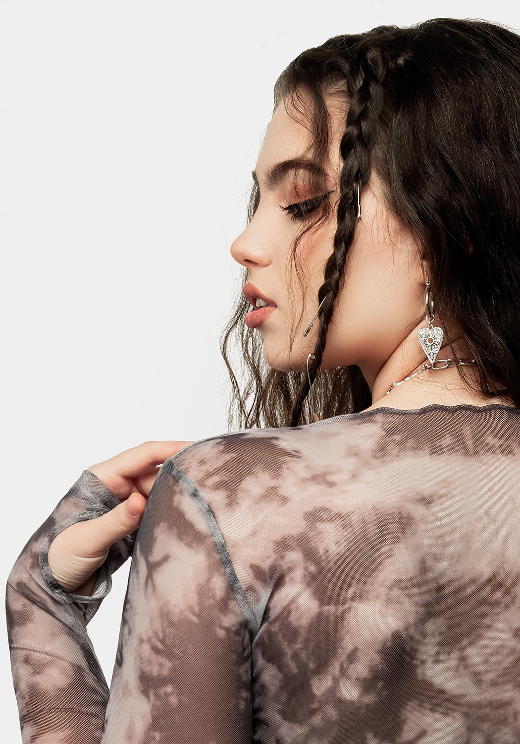 Disturbia | HEAVENS MESH CROP TOP | Tops