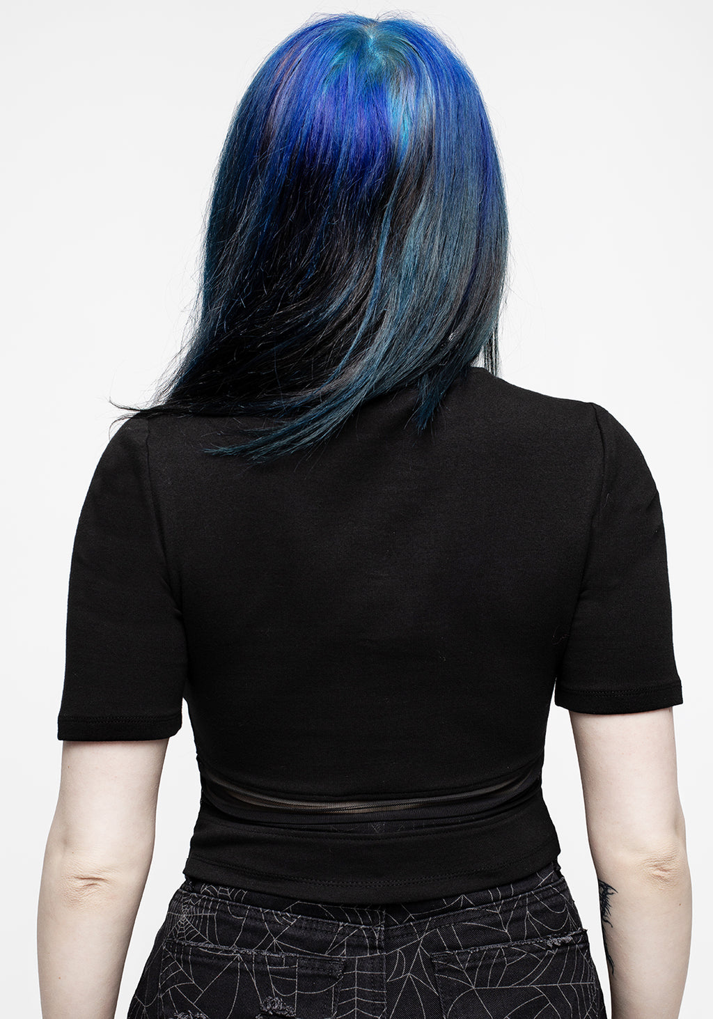 Disturbia | Rampage Mesh Insert High Neck Top | Tops